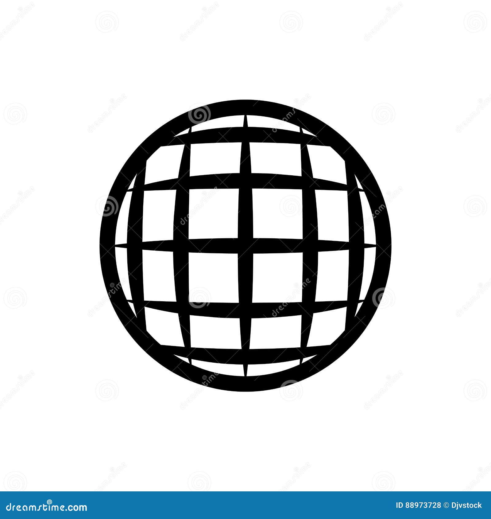 Global sphere symbol stock illustration. Illustration of black - 88973728