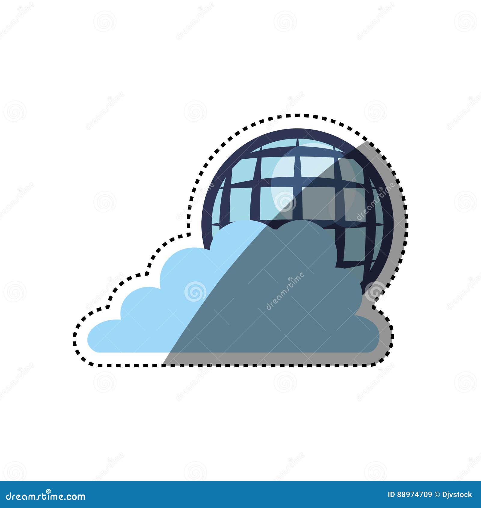 Global sphere symbol stock illustration. Illustration of network - 88974709