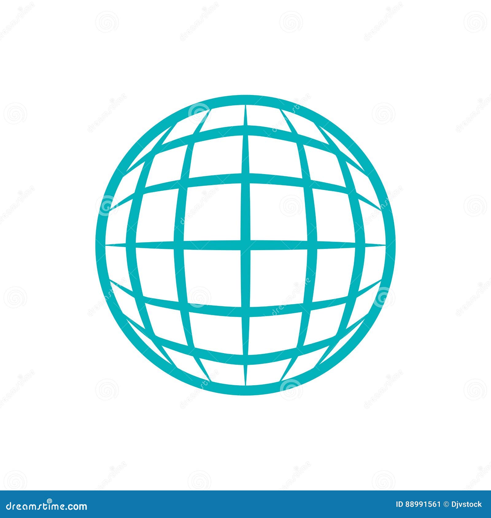 Global sphere symbol stock illustration. Illustration of design - 88991561