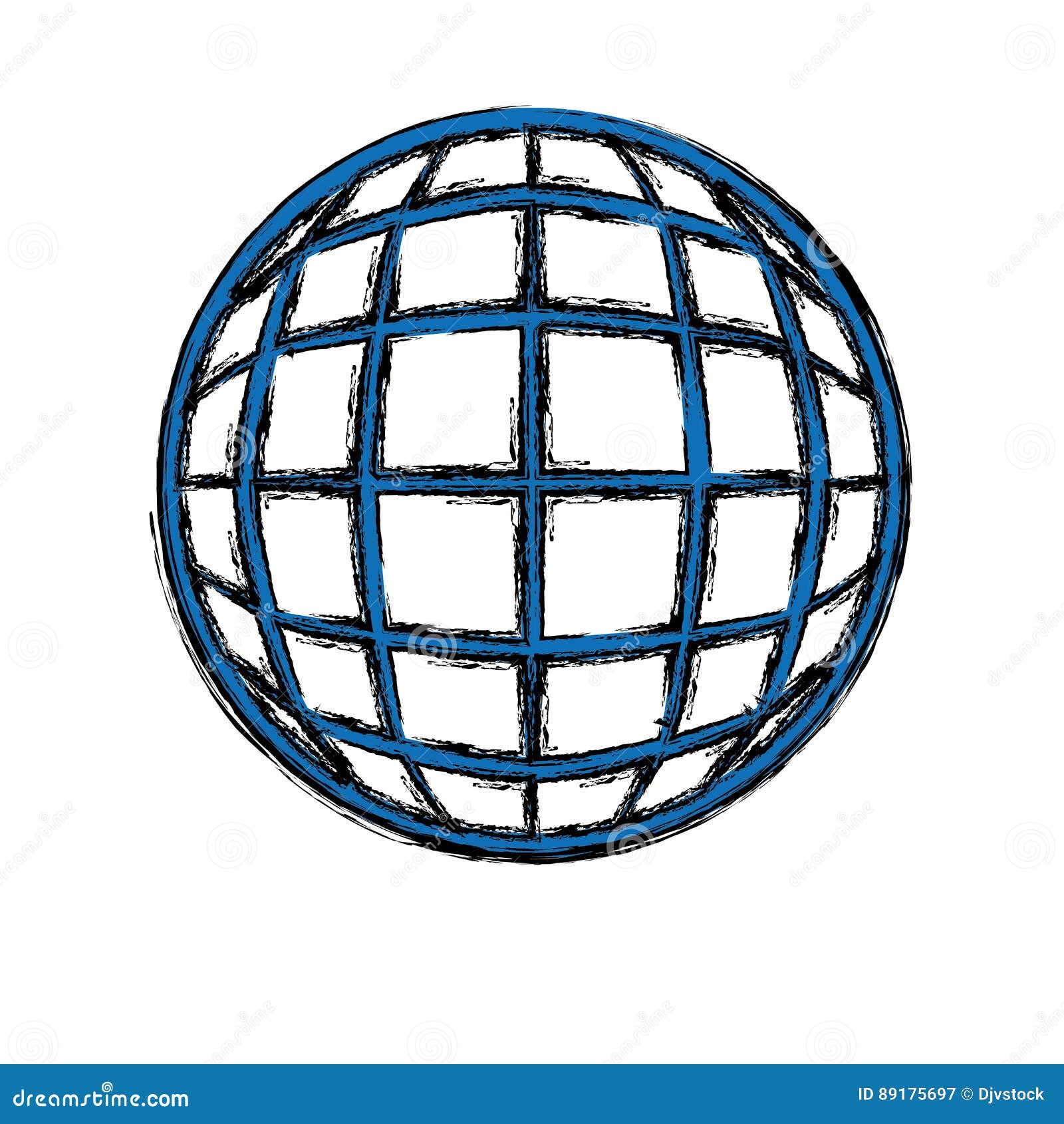 Global sphere symbol stock illustration. Illustration of global - 89175697