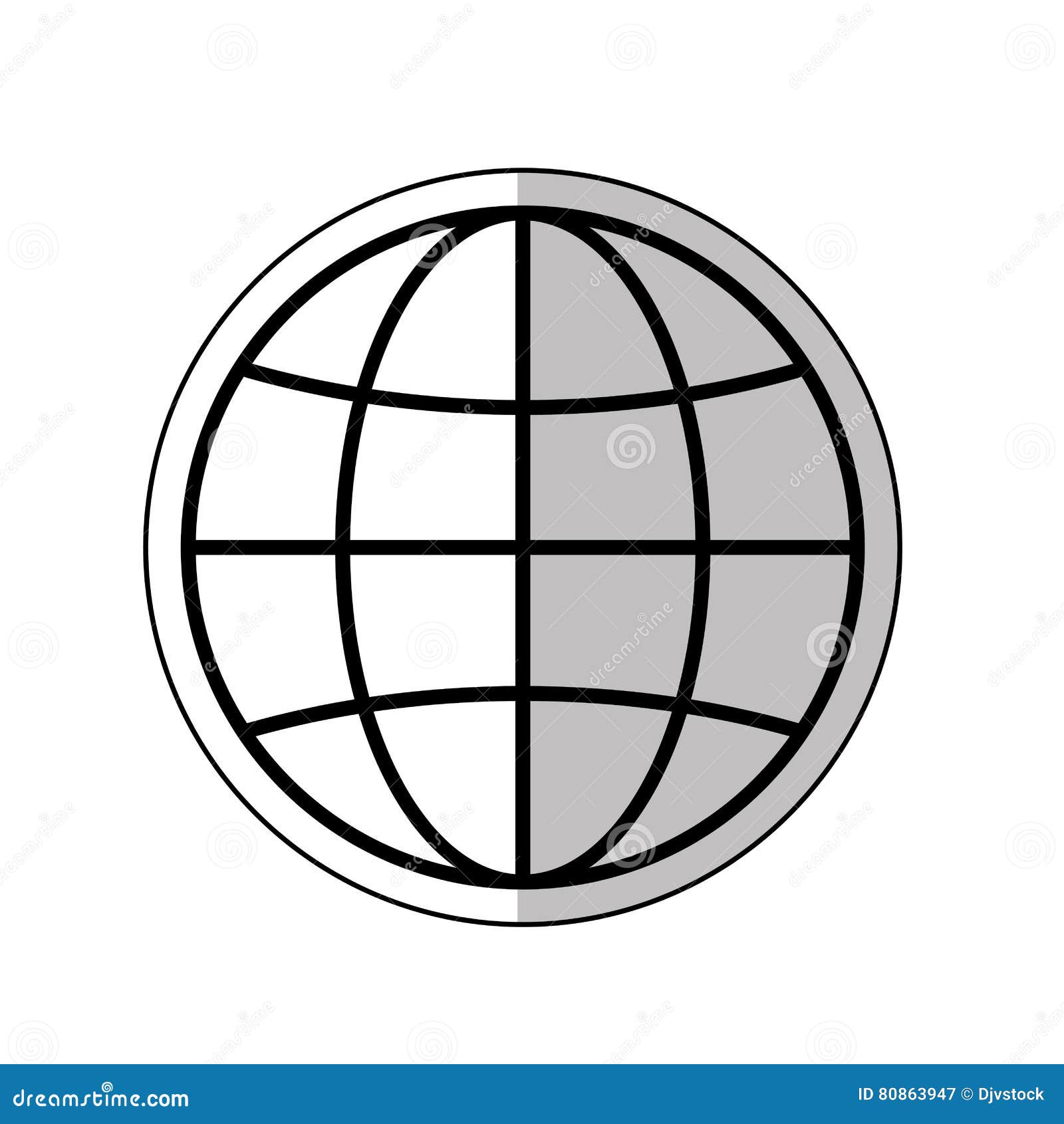 Global sphere symbol stock vector. Illustration of space - 80863947