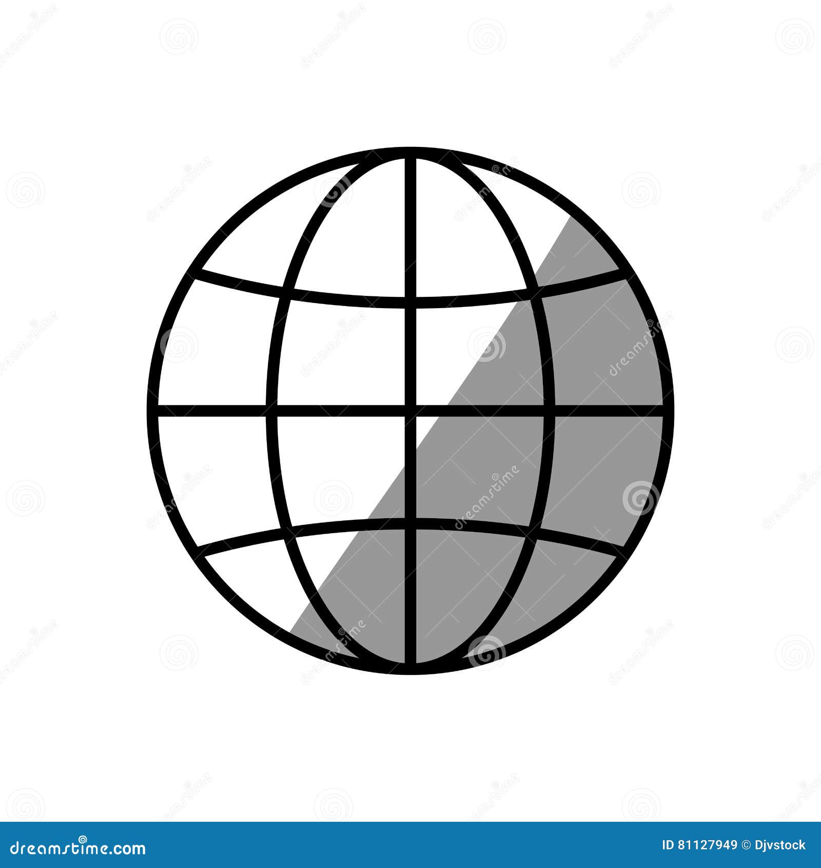 Global sphere symbol stock vector. Illustration of technology - 81127949