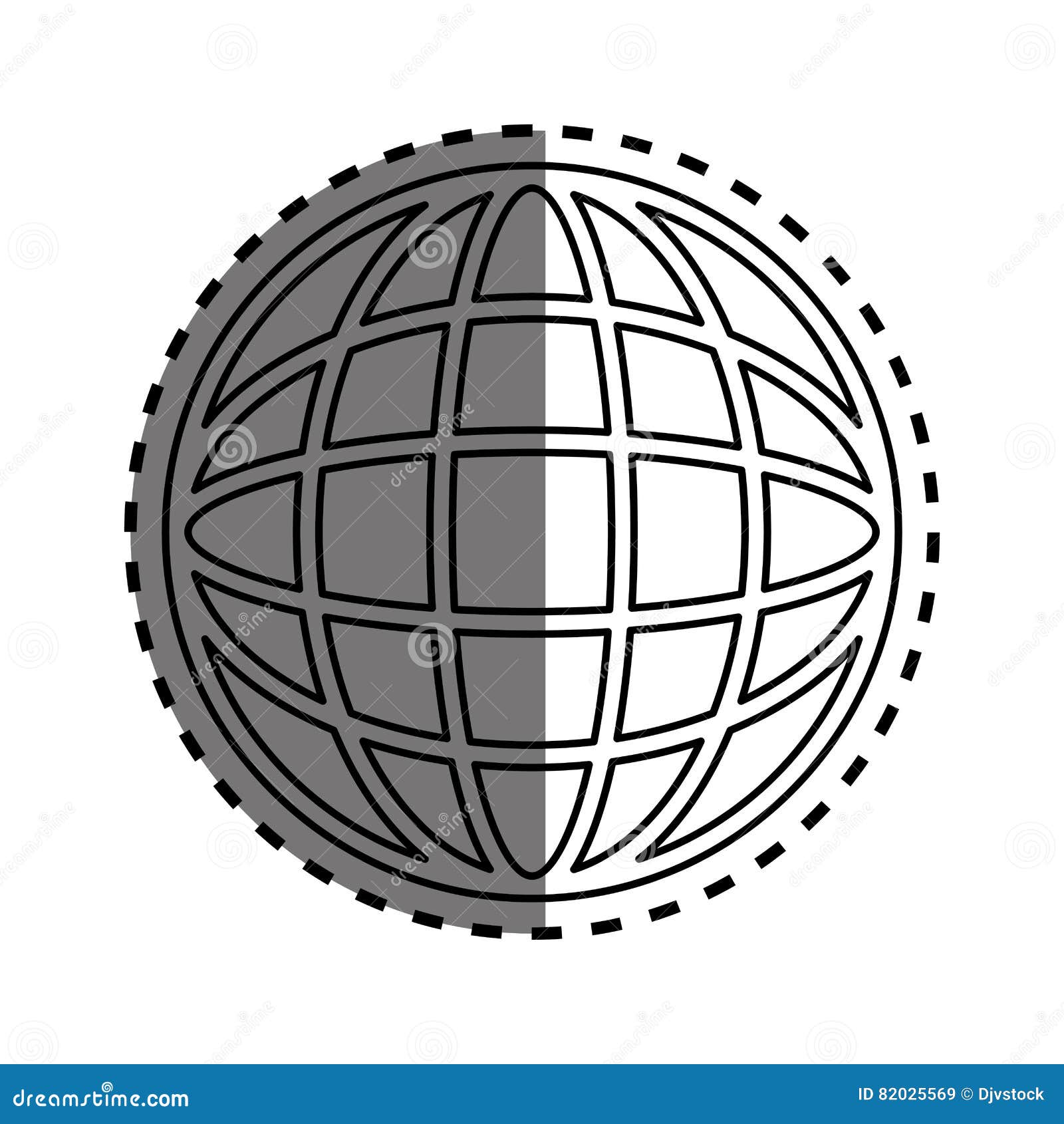 Global sphere symbol stock vector. Illustration of design - 82025569