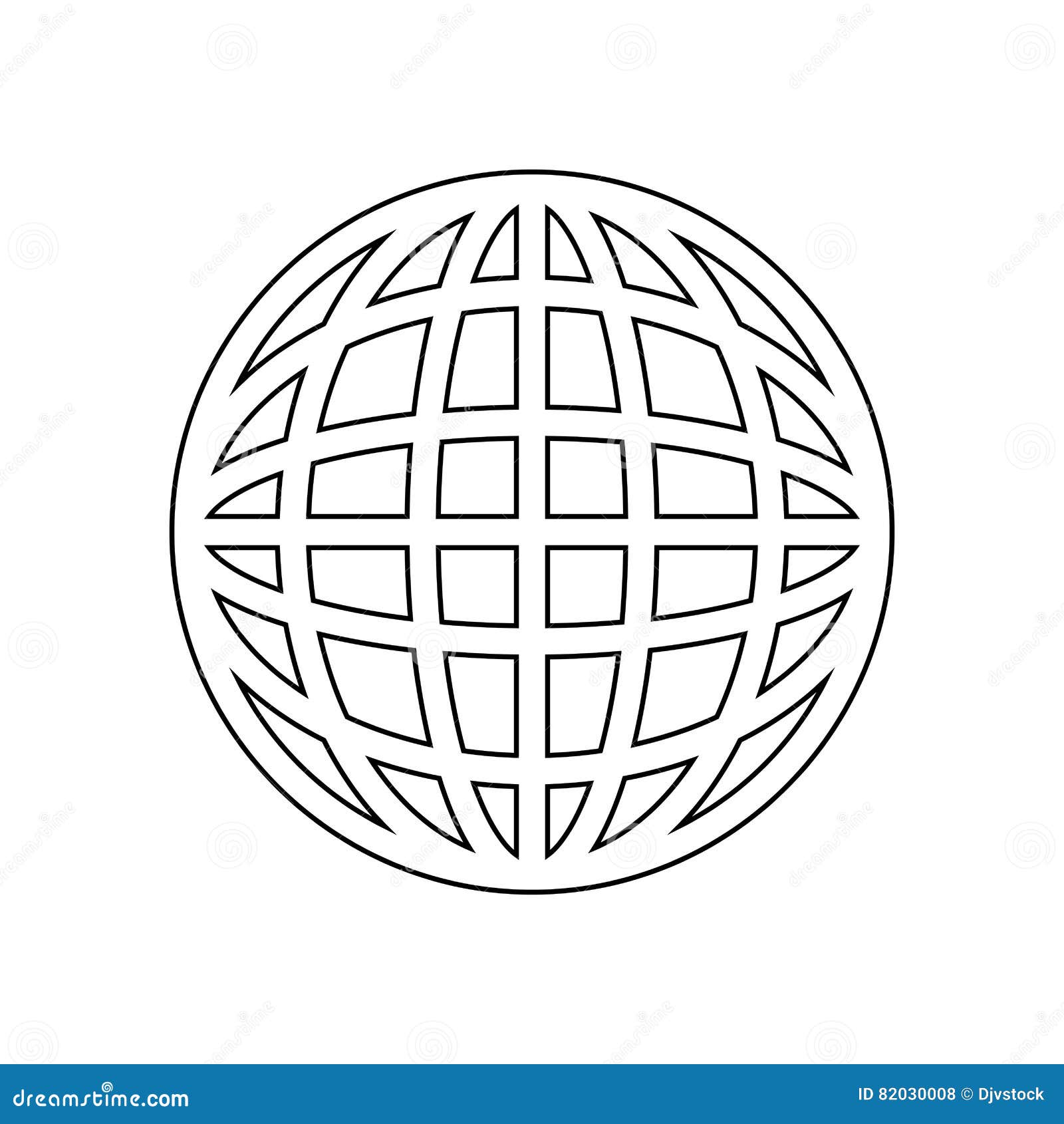 Global sphere symbol stock vector. Illustration of global - 82030008