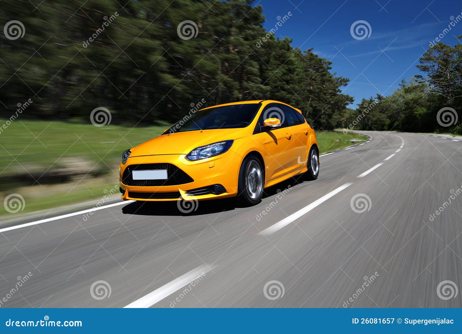 Global Sport Car Driving Front Royalty Free Stock Photography - Image ...