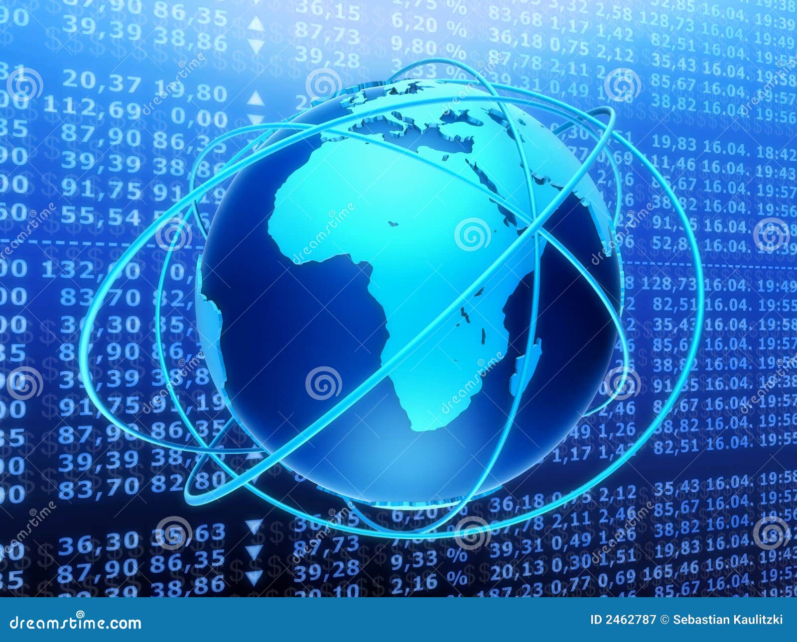 Global Stock Market Royalty Free Stock Photography - Image: 2462787