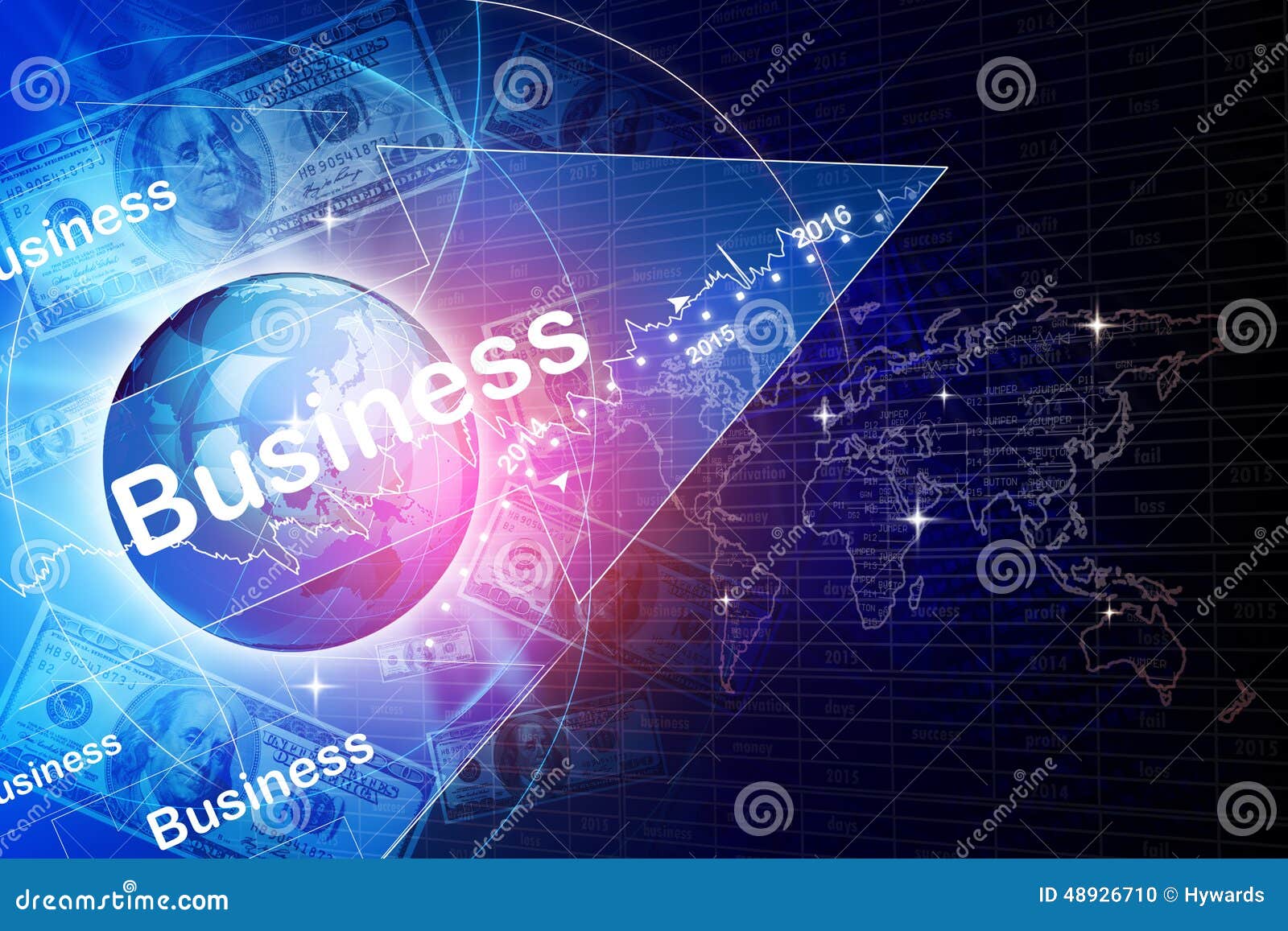 Global Stock market graph stock illustration. Illustration of business ...