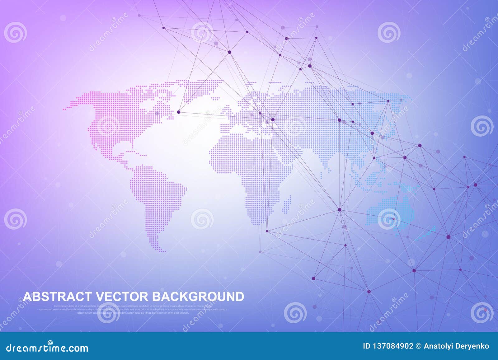 Global Structure Networking and Data Connection Concept. Social Network ...