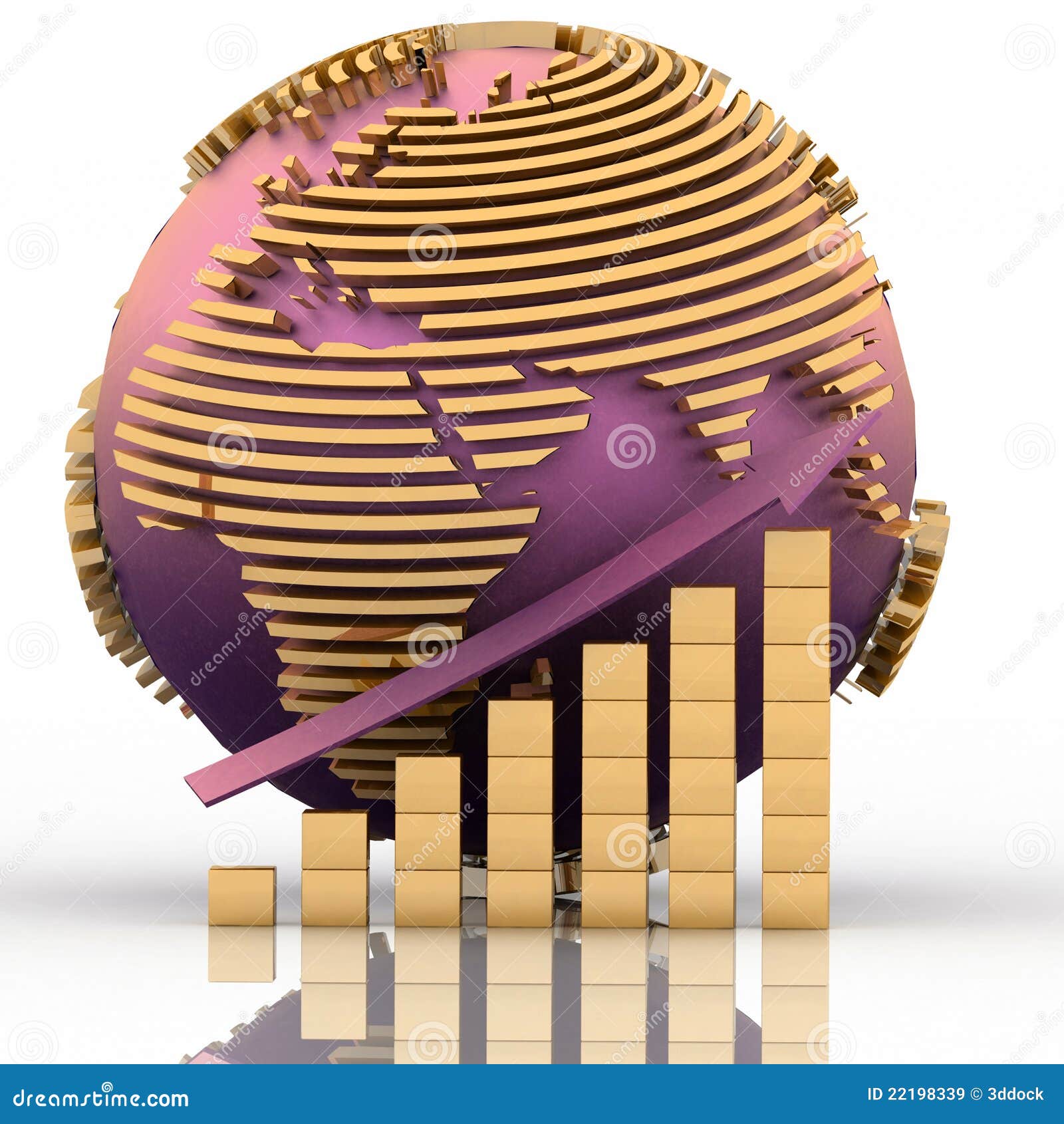 Global success concept stock illustration. Illustration of grow - 22198339