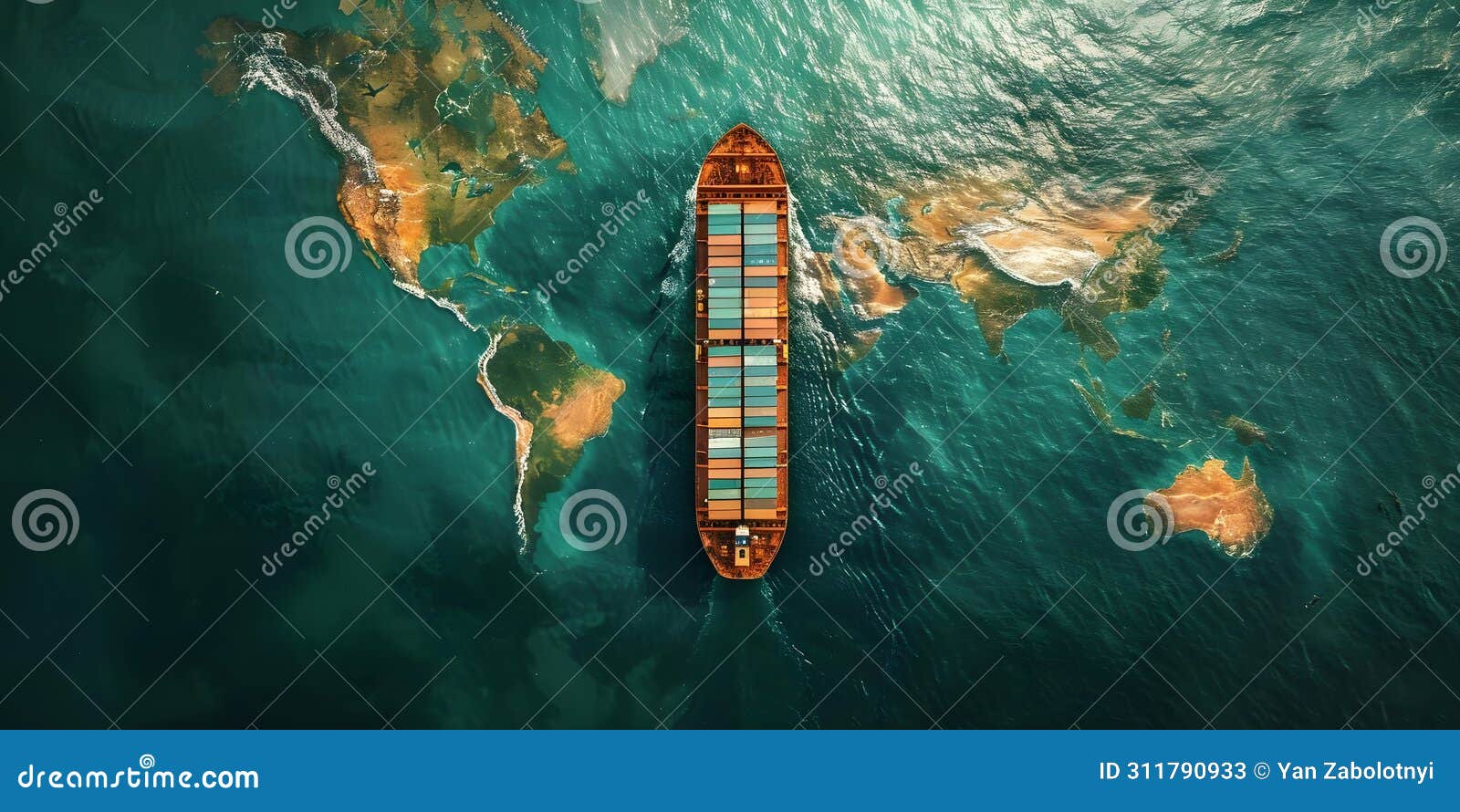 Global Supply Chain and Logistics: Conceptual Visualization with Map ...