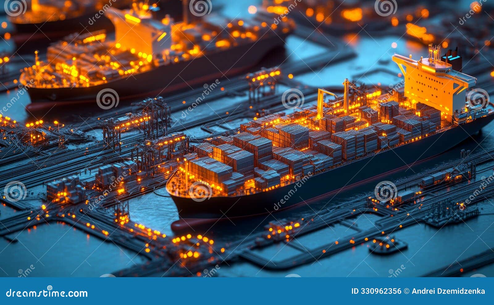 Global Supply Chain Management Software Interface Stock Illustration ...