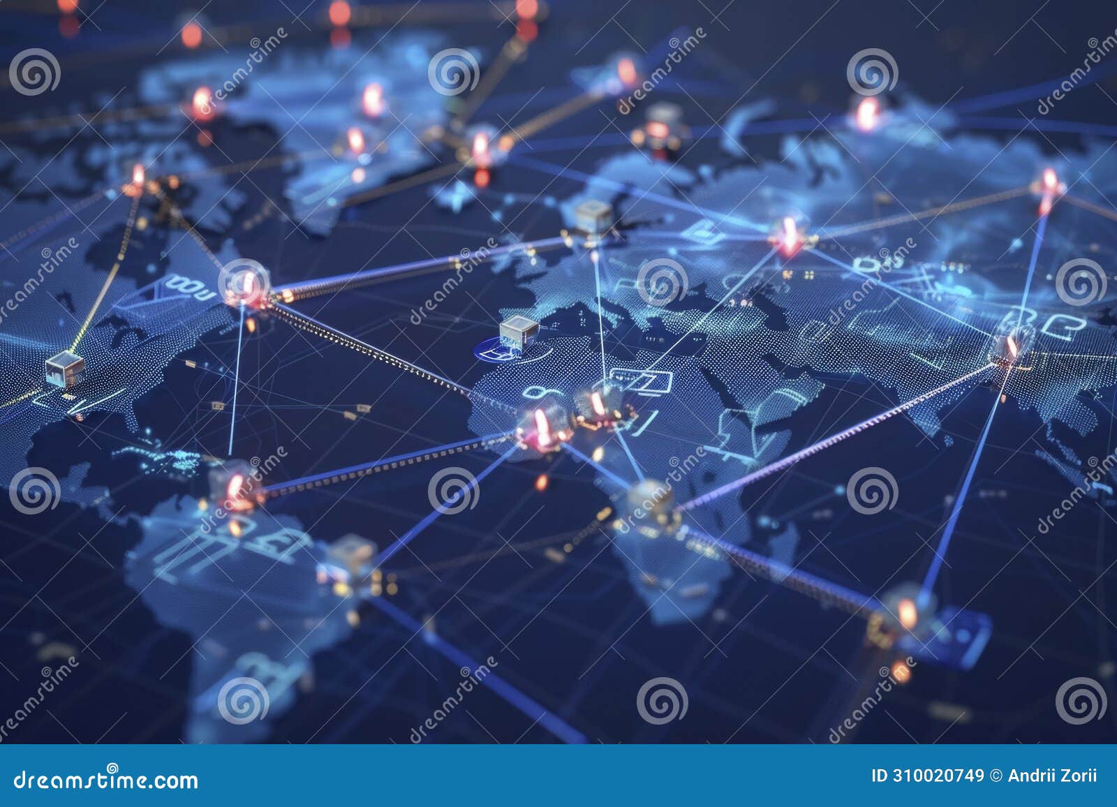 Global Supply Chain Network Stock Image - Image of shipping, industry ...