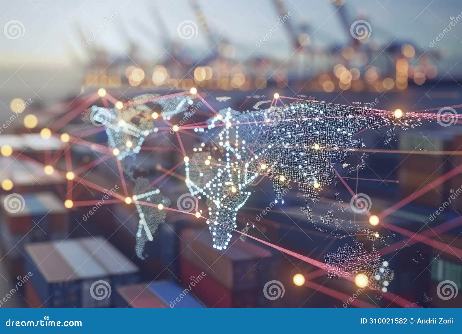 Global Supply Chain Network Stock Photo - Image of industry, import ...