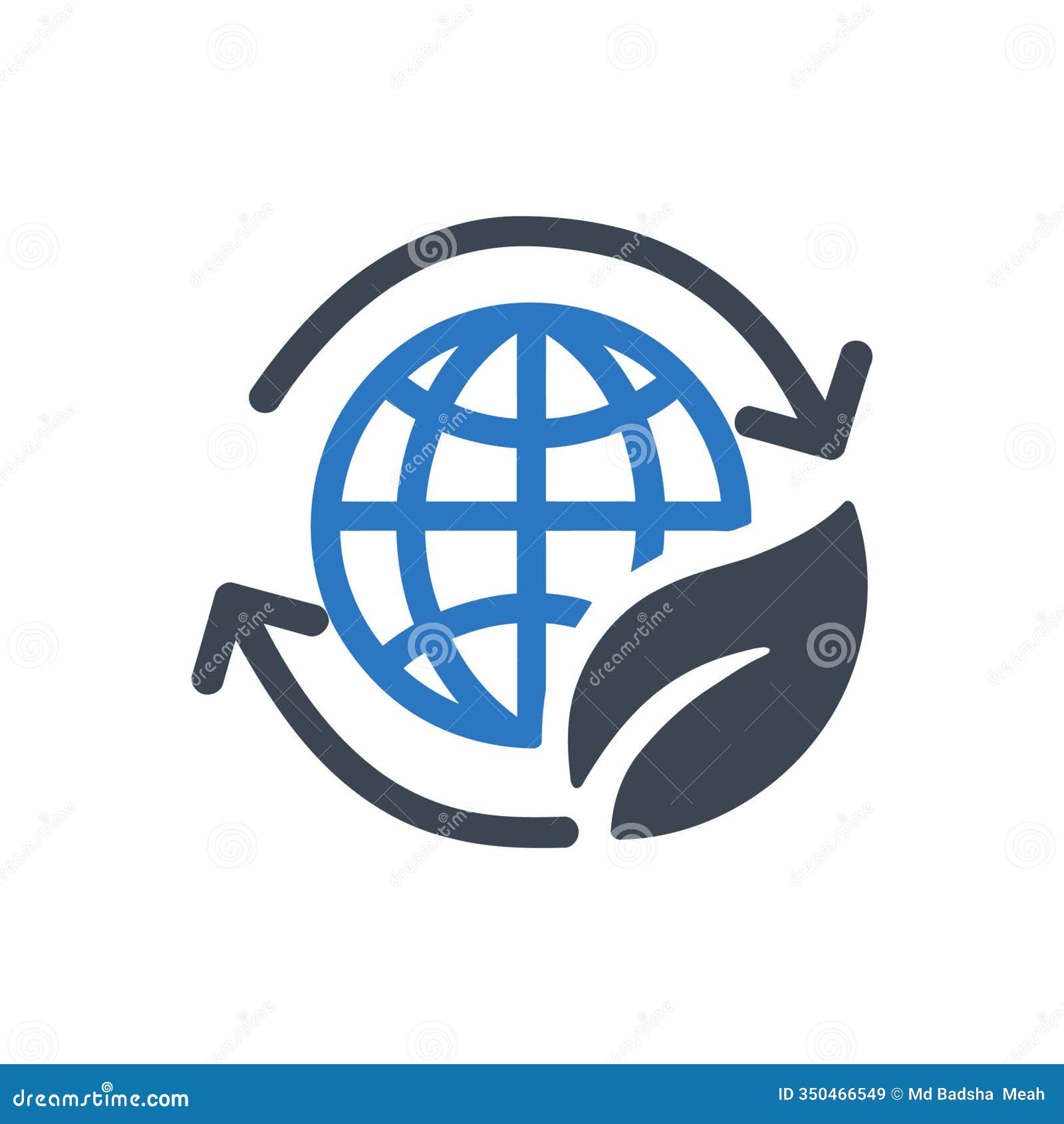 Global Sustainability Icon stock illustration. Illustration of symbol ...