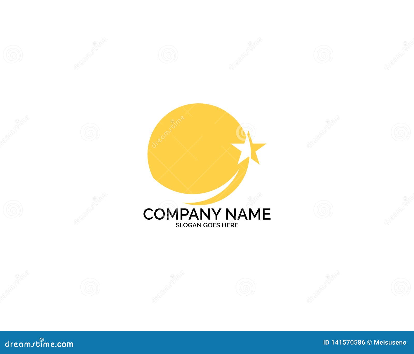 Global Swoosh with Sparkling Star Logo Template Stock Vector ...