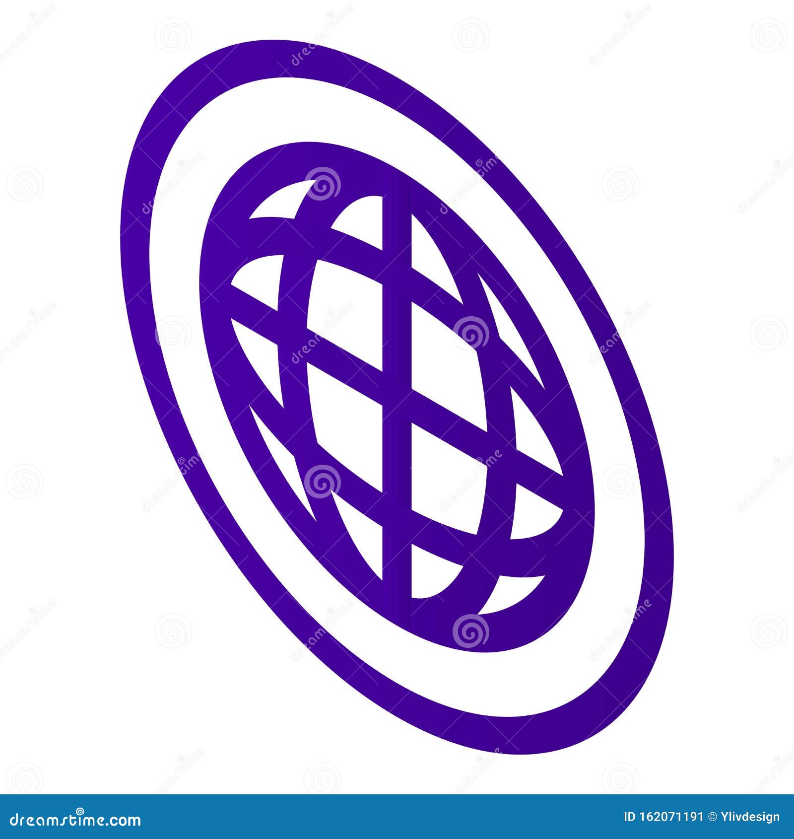 Global Symbol Icon, Isometric Style Stock Vector - Illustration of ...