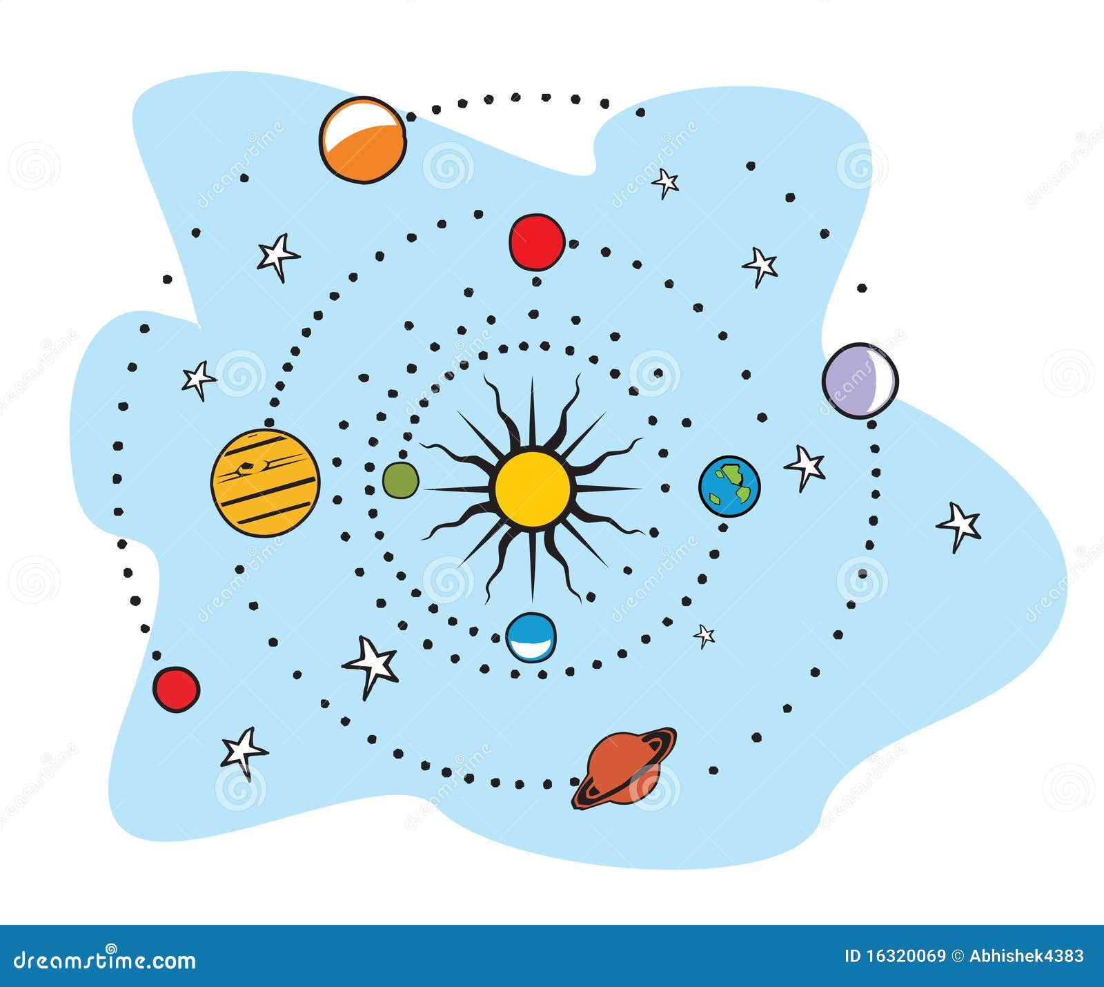 Global system stock illustration. Illustration of orbit - 16320069