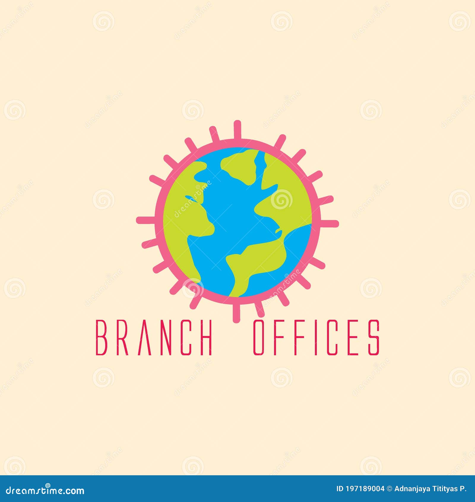 Global Tall Building World Design Logo Vector Stock Vector ...