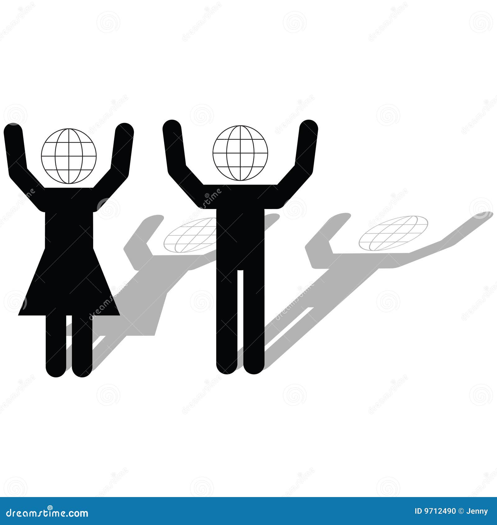 Global teamwork stock illustration. Illustration of company - 9712490