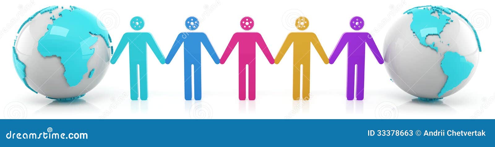 Global teamwork stock illustration. Illustration of competition - 33378663
