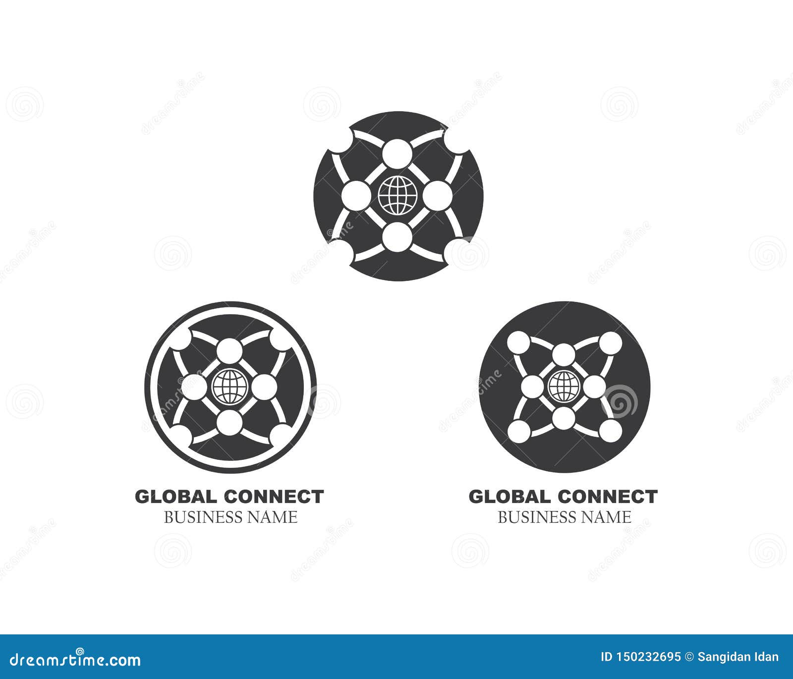 Global Tech Logo Icon Illustration Vector Stock Vector - Illustration ...