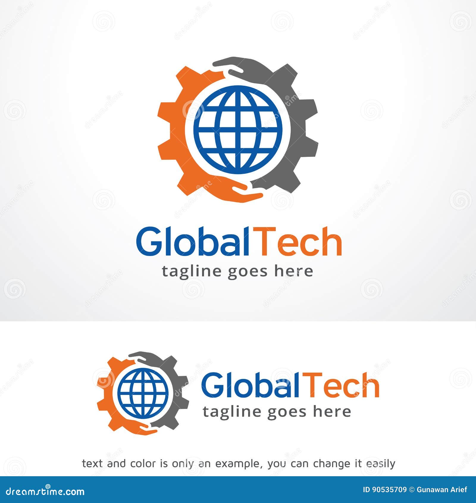 Global Tech Logo Template Design Vector, Emblem, Design Concept ...