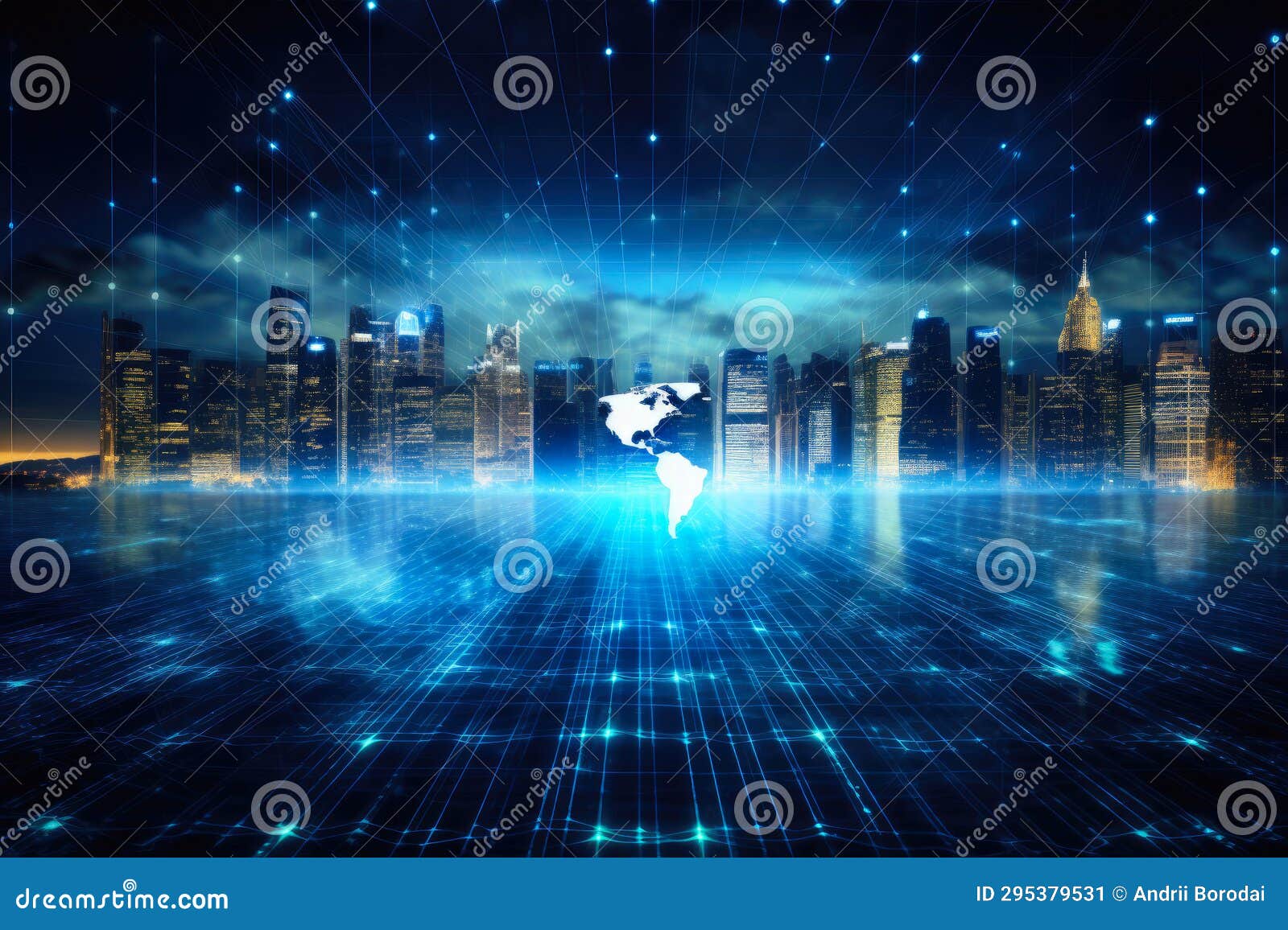 Global Tech Revolution in Progress. Stock Image - Image of future ...