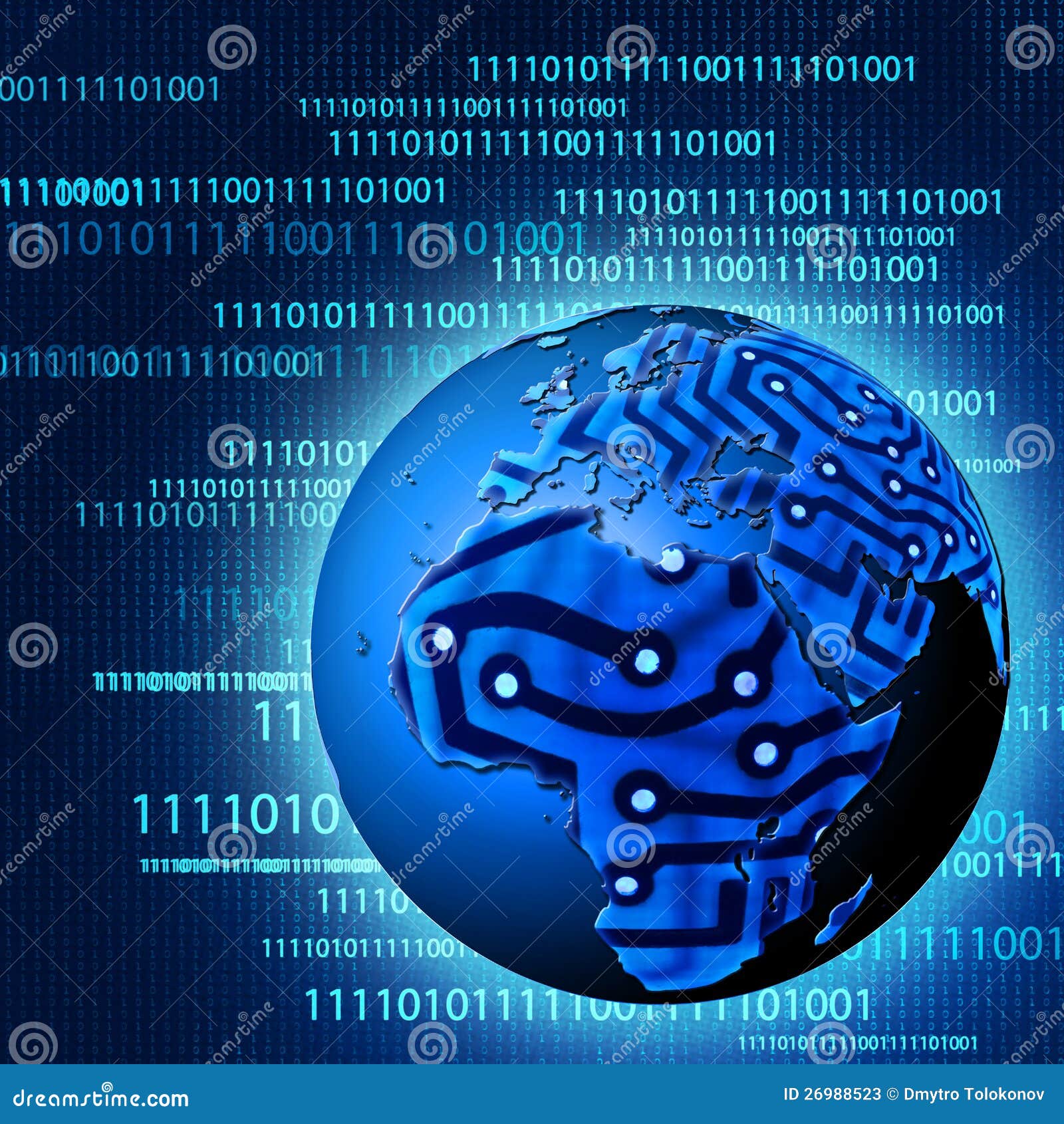 Global Technological Progress Stock Illustration - Illustration of ...