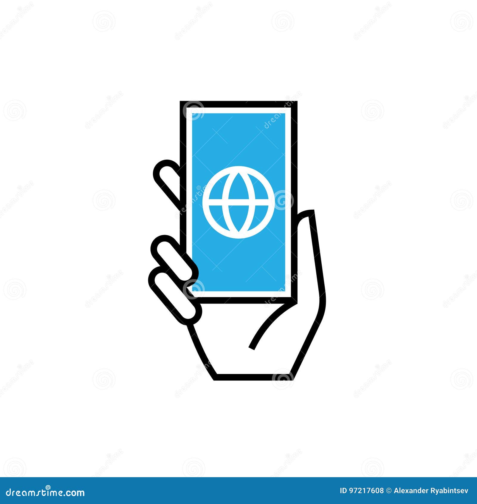 Global Technologies Concept Icon Stock Vector - Illustration of ...