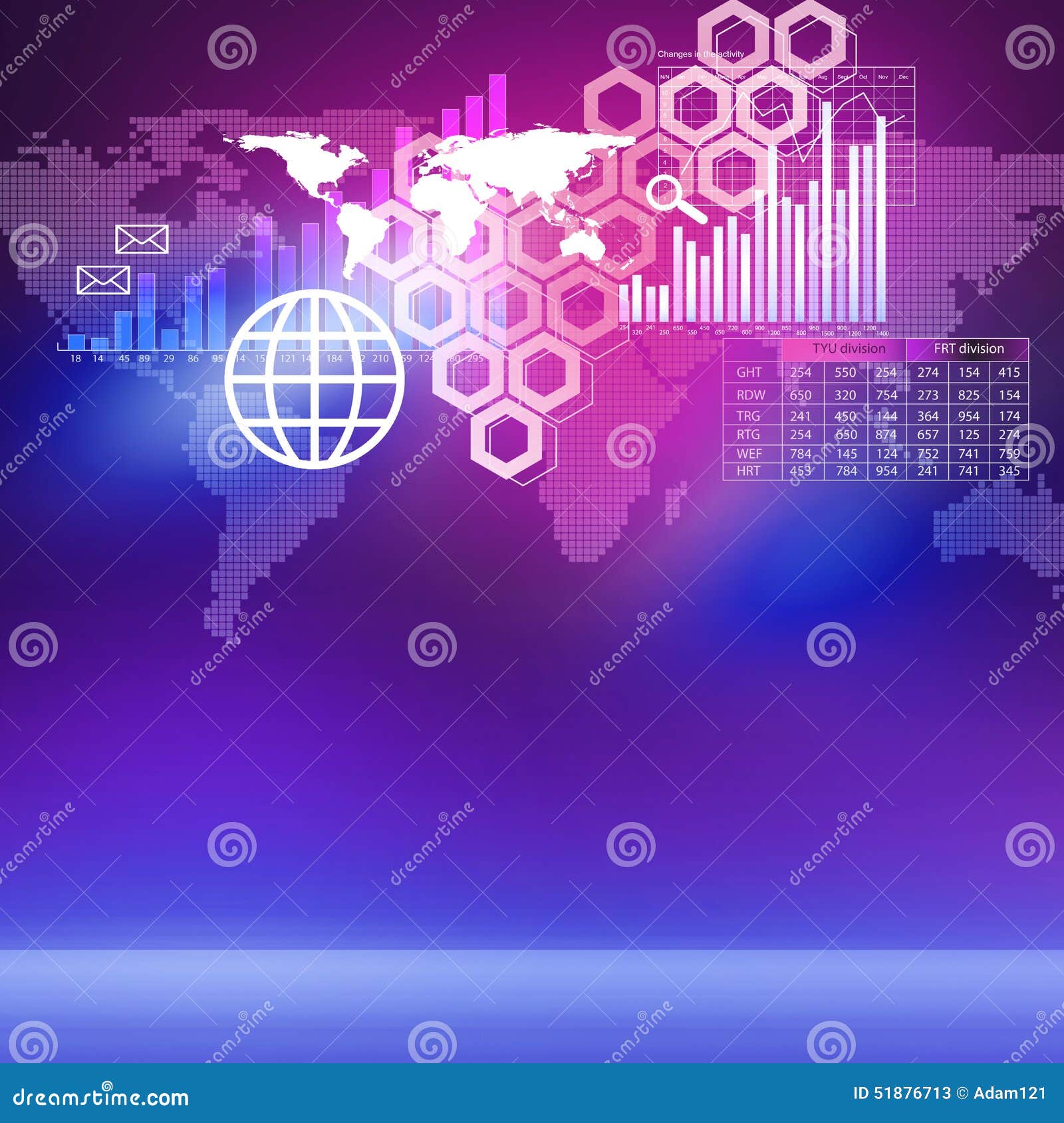 Global technologies stock illustration. Illustration of chart - 51876713