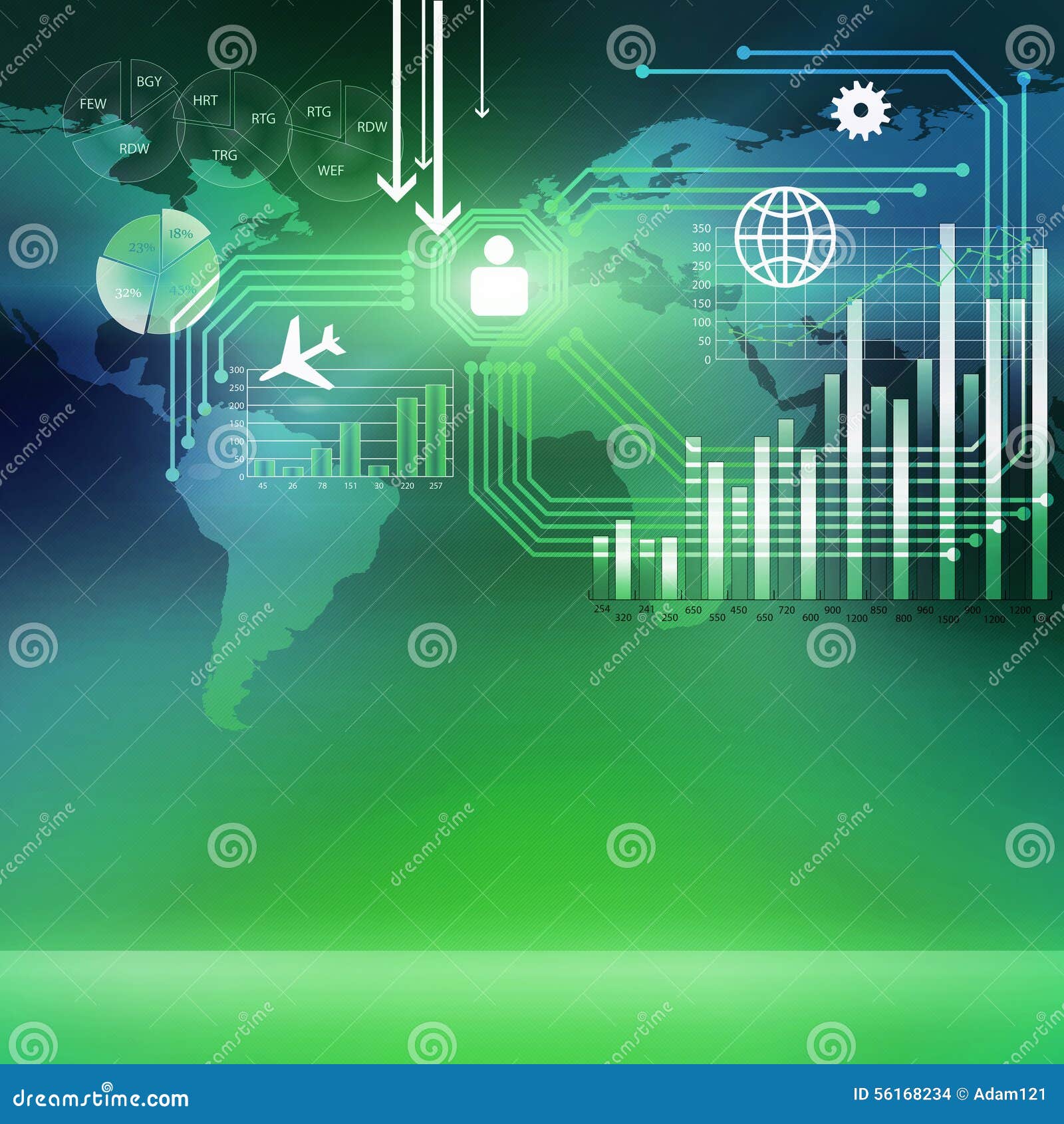 Global technologies stock illustration. Illustration of growth - 56168234