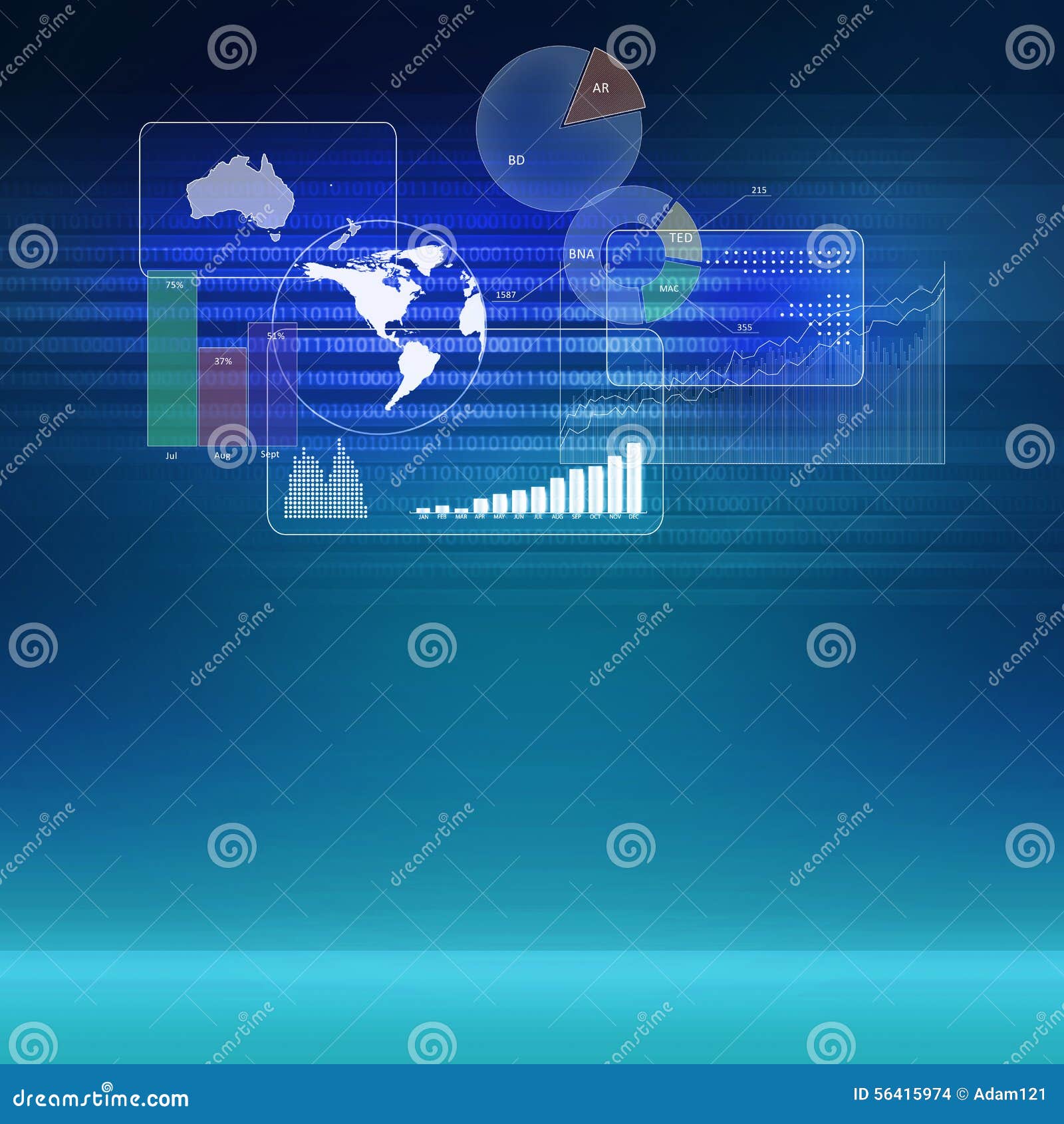Global technologies stock illustration. Illustration of index - 56415974