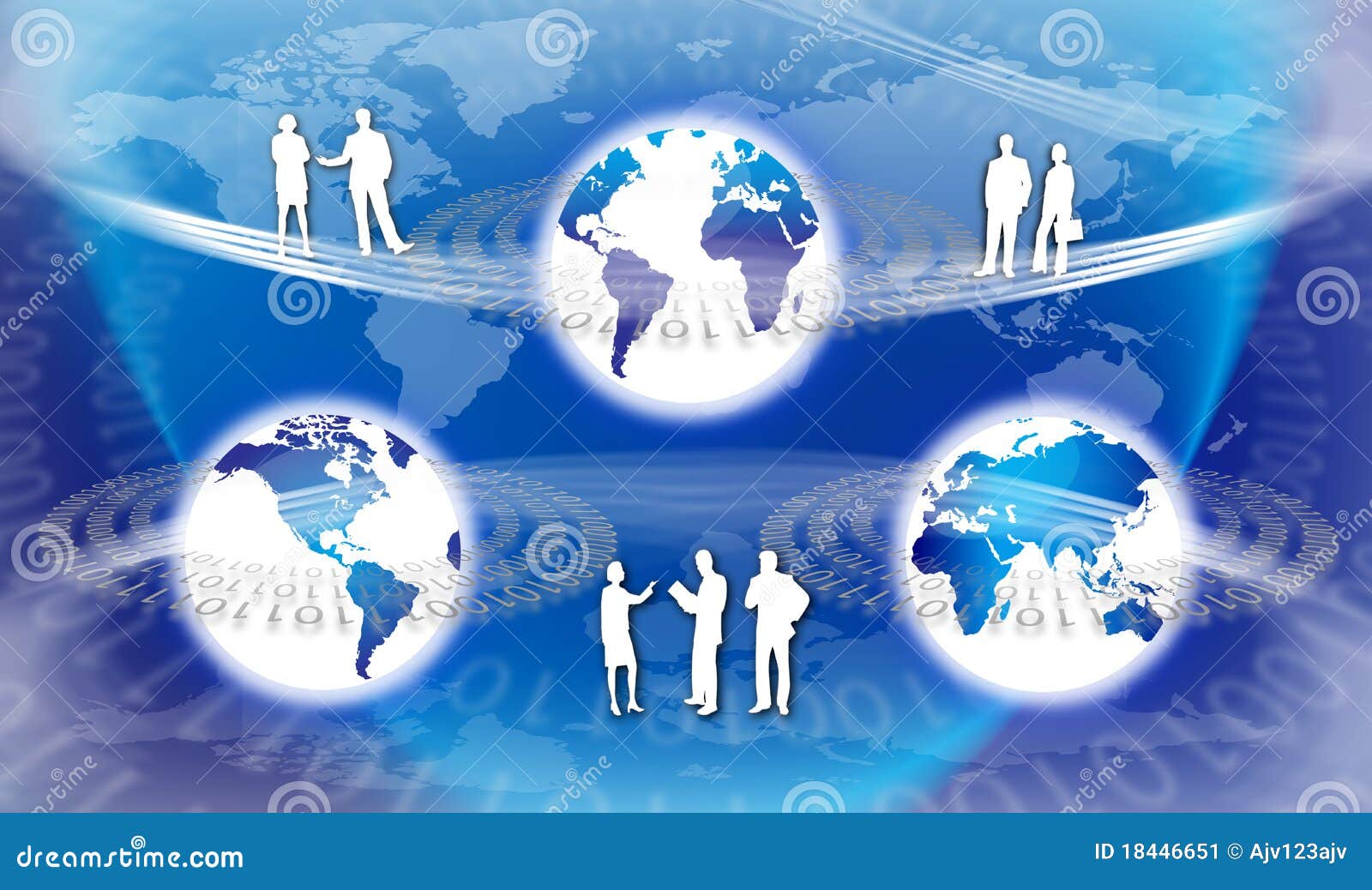 Global Technology stock illustration. Illustration of corporate - 18446651