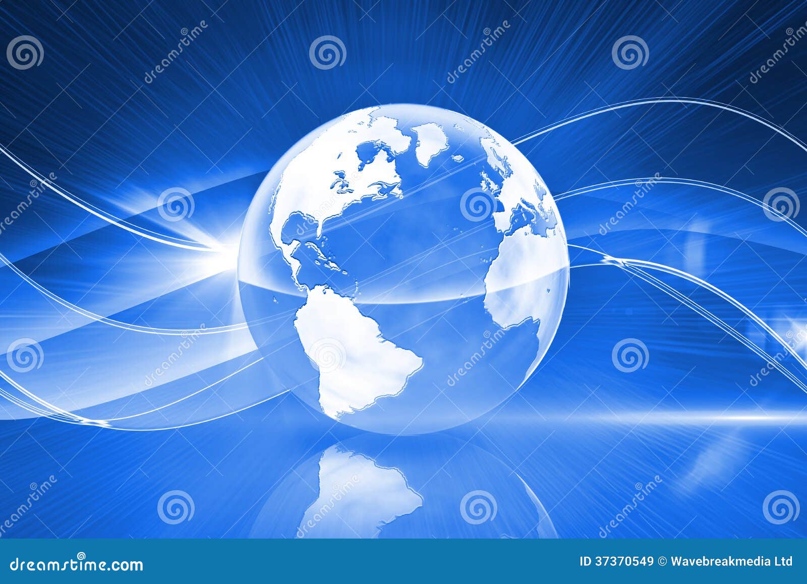 Global Technology Background Stock Illustration - Illustration of earth ...