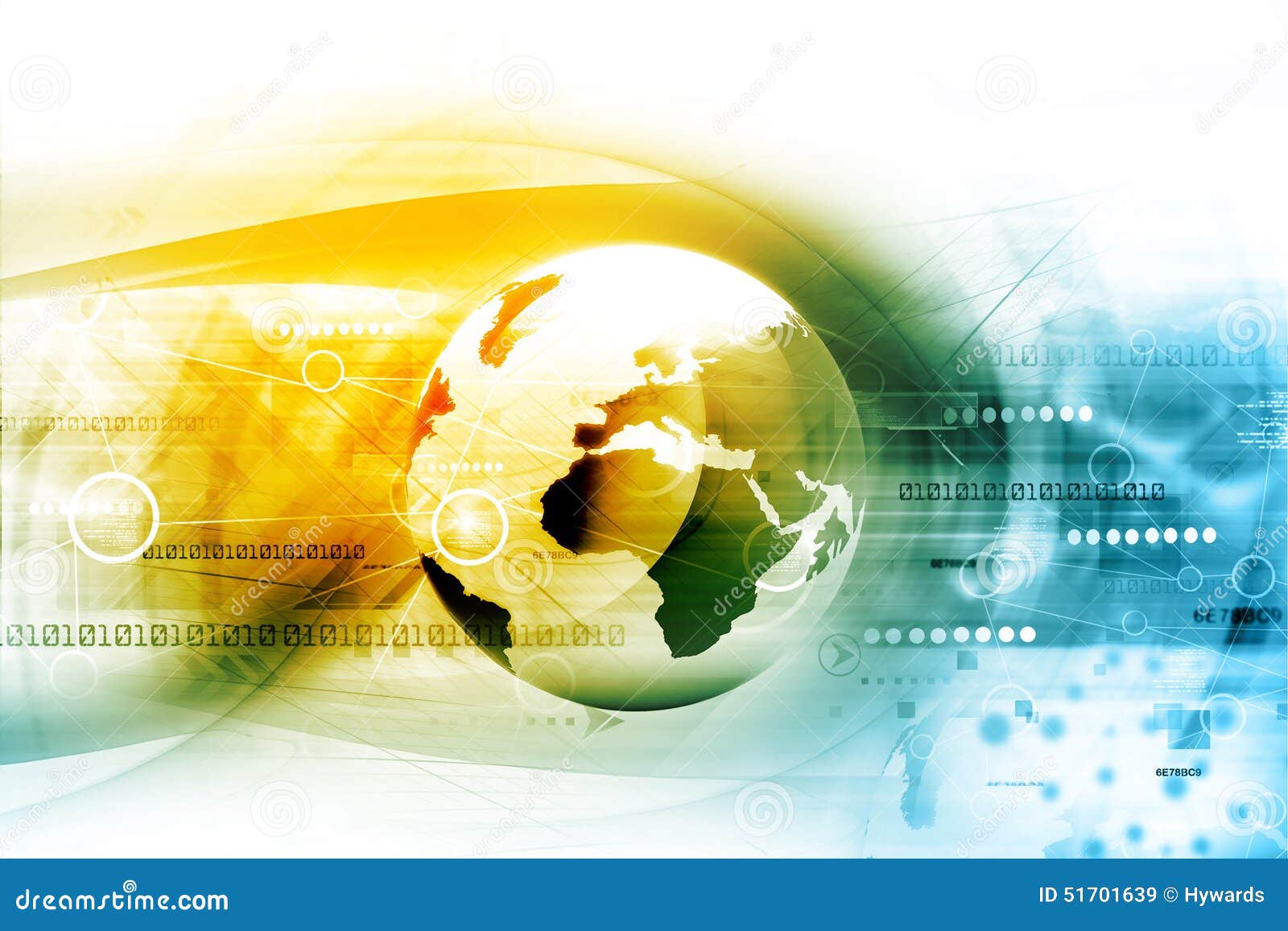 Global Technology Background Stock Illustration - Illustration of ...