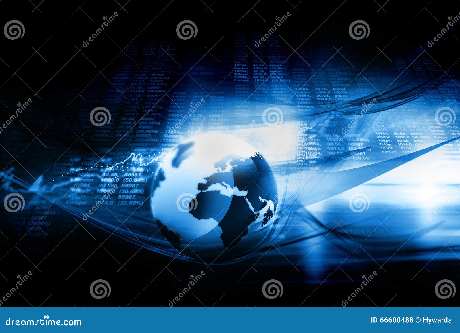 Global Technology Background Stock Illustration - Illustration of tech ...