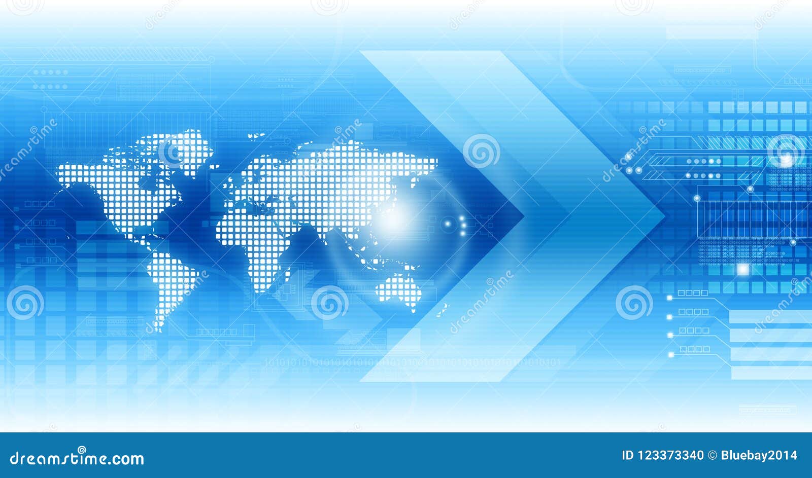 Global Technology Background Stock Illustration - Illustration of ...