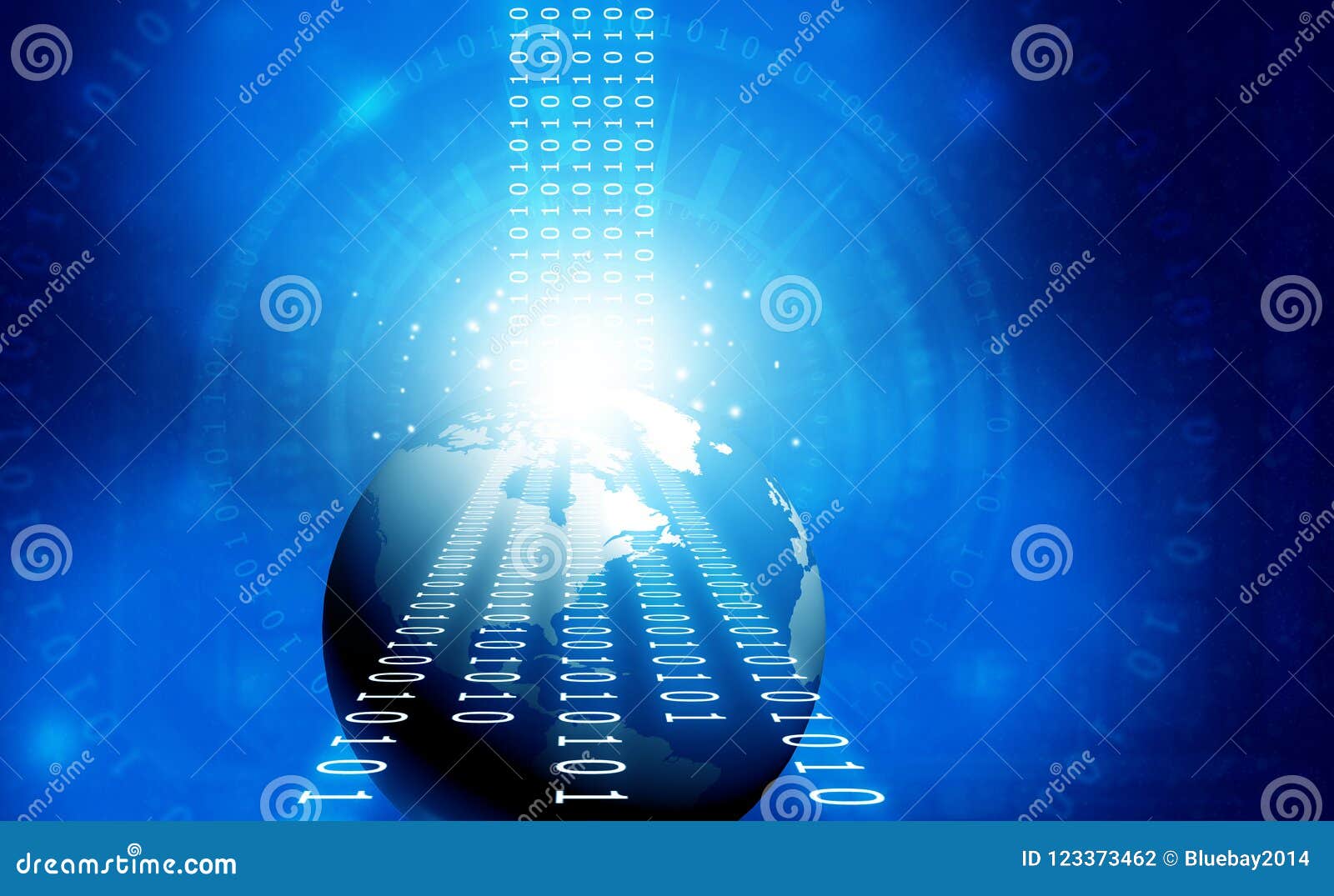 Global Technology Background Stock Illustration - Illustration of ...