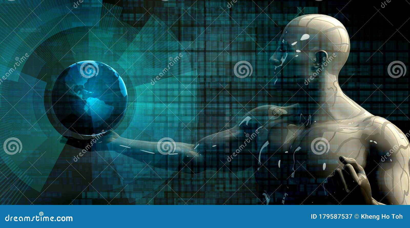 Global Technology Company stock illustration. Illustration of teamwork ...
