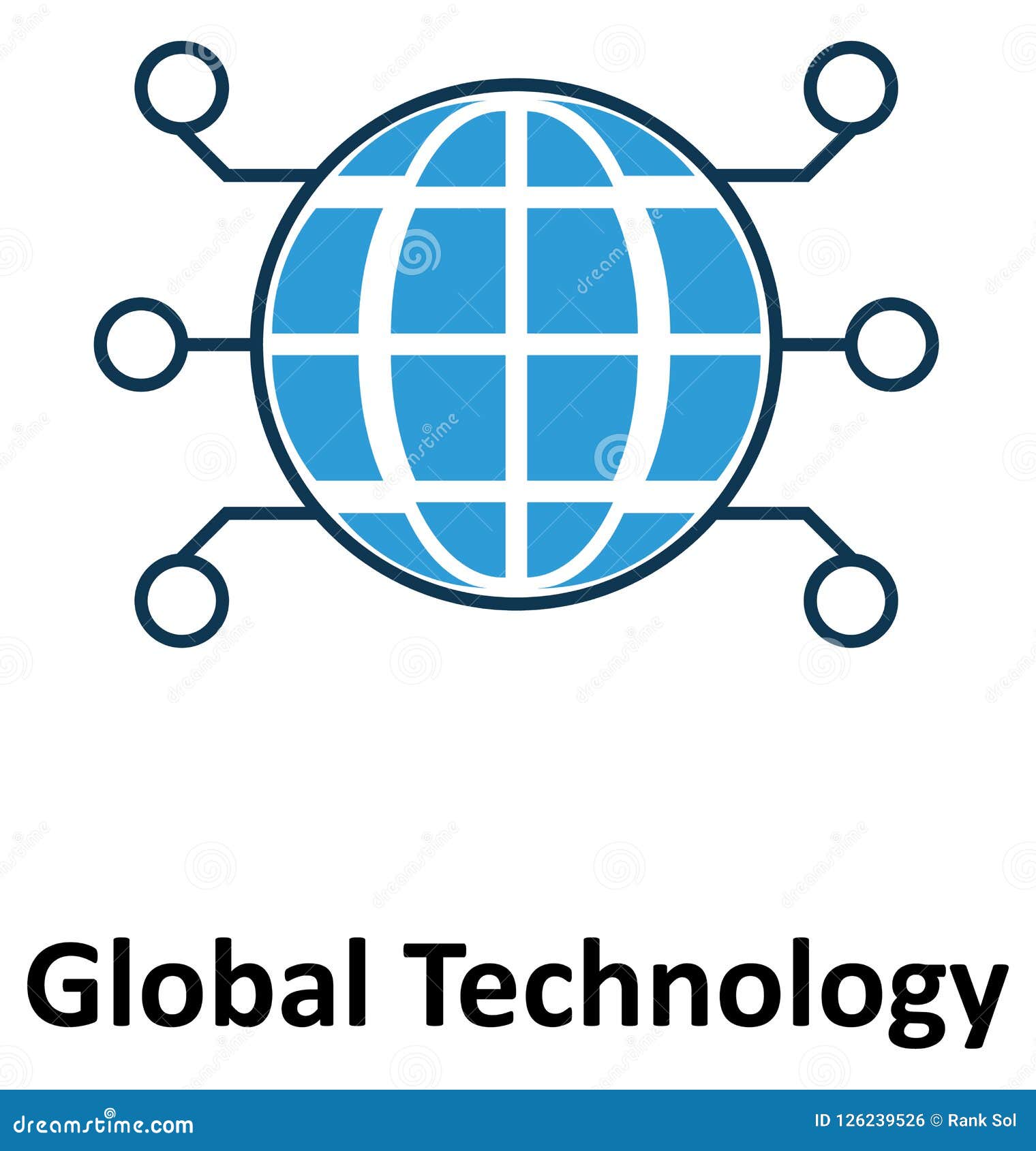 Global Technology Isolated and Vector Icon for Technology Stock ...