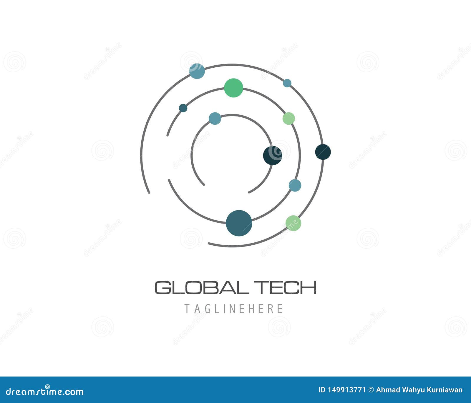 Global technology logo stock illustration. Illustration of connect ...