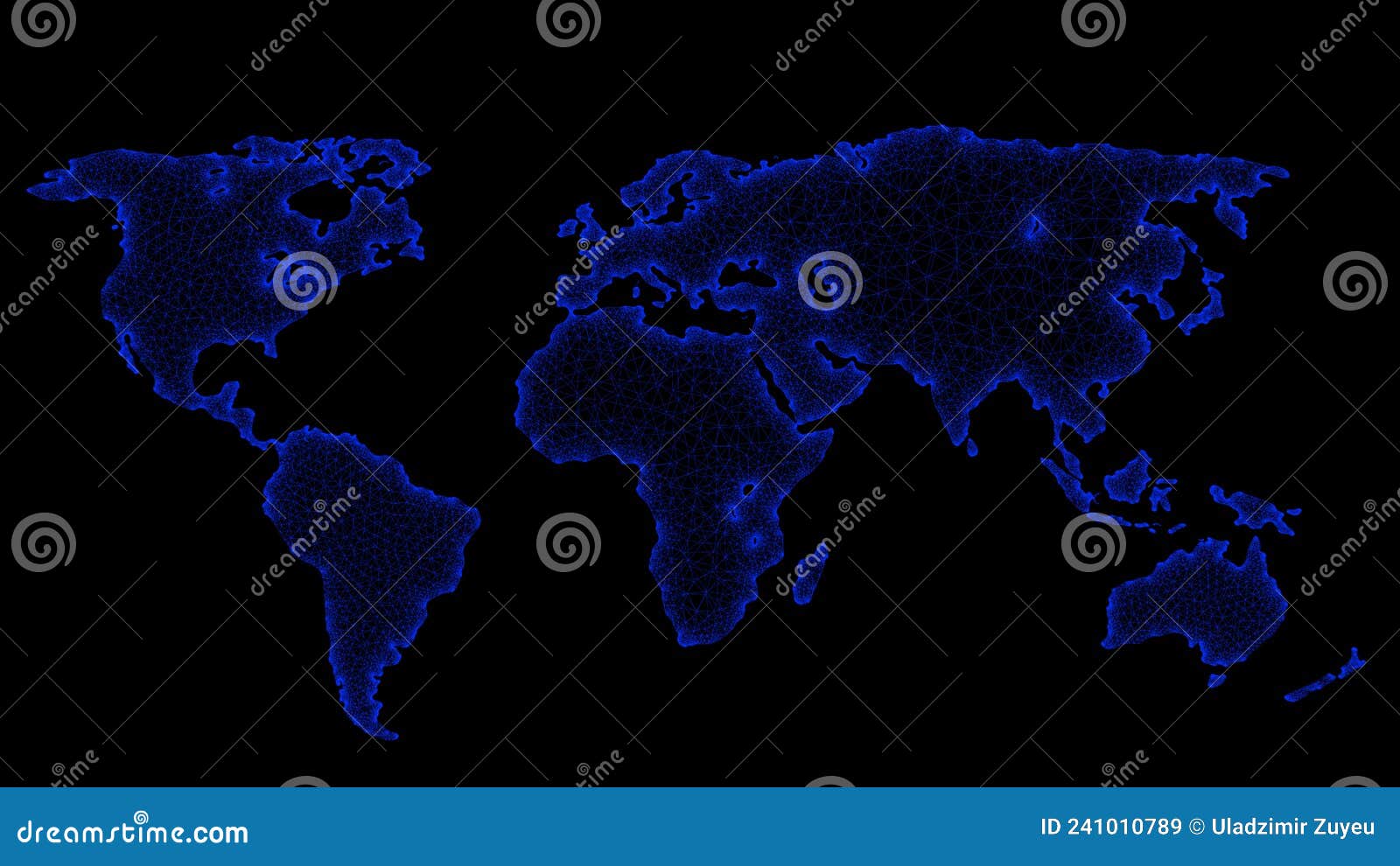 Global Technology Map 3d. Neon Digital Map of the Earth with Computer ...