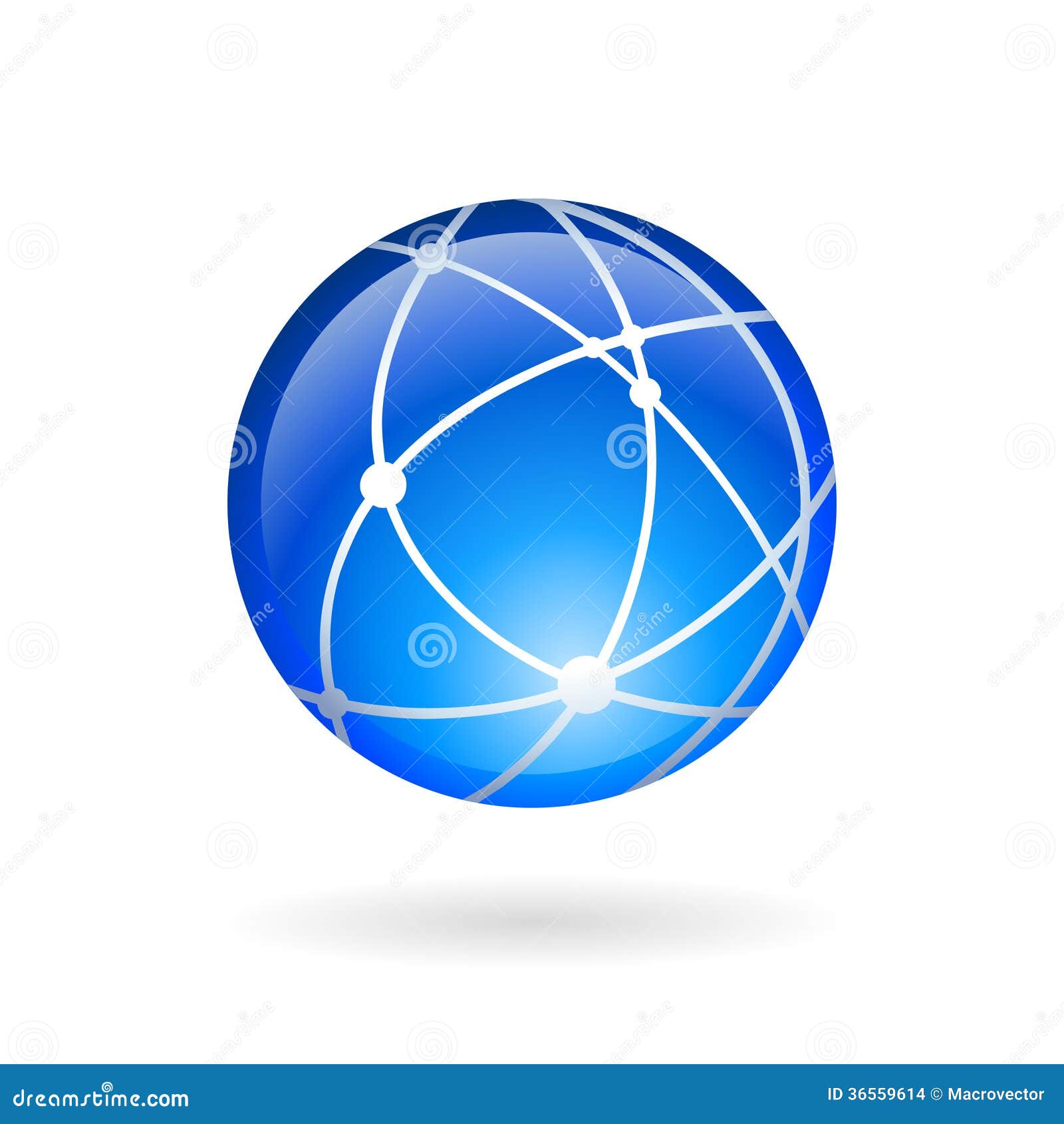 Global Technology or Social Network Emblem Stock Vector - Illustration ...