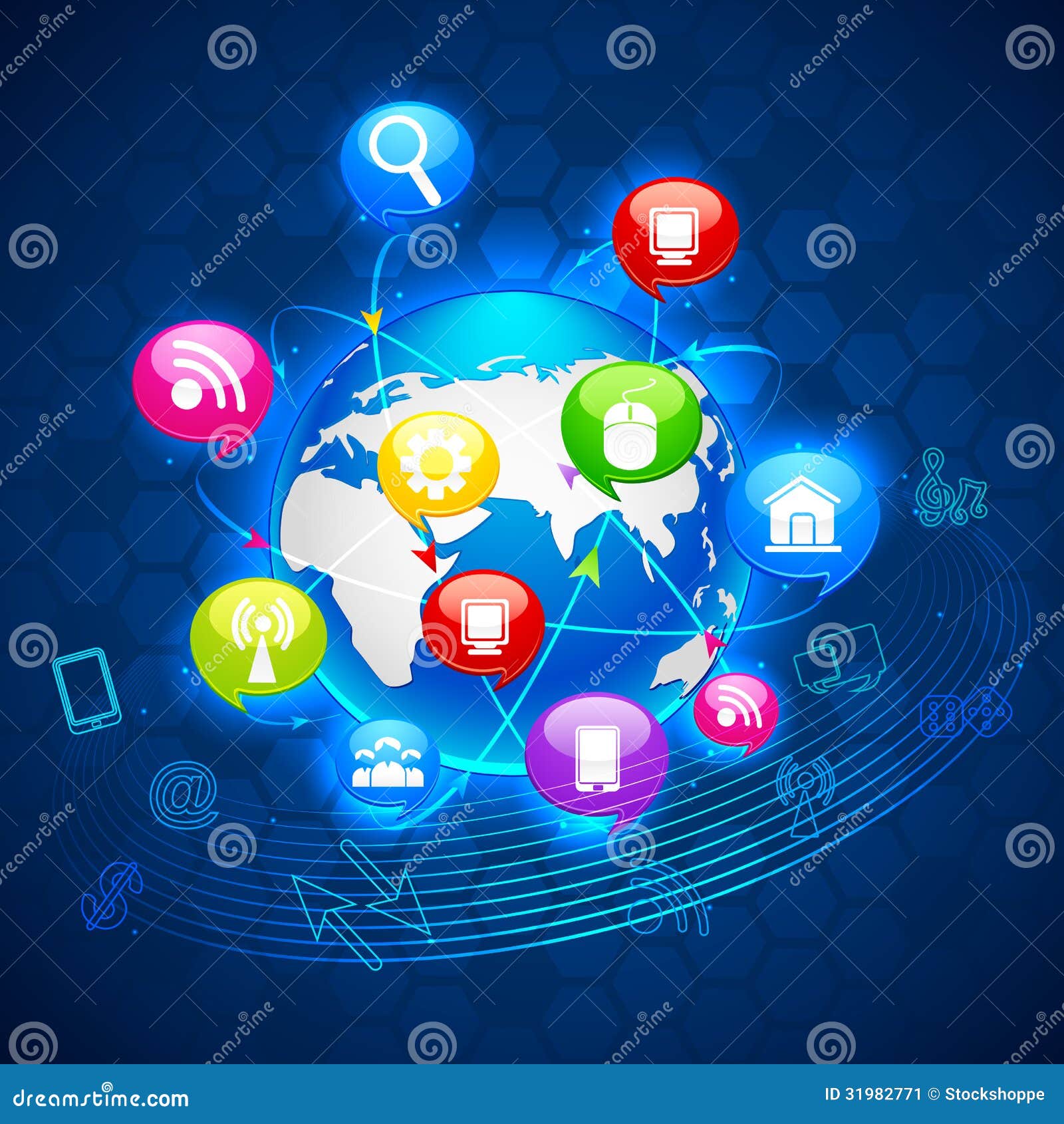 Global Technology Stock Image - Image: 31982771
