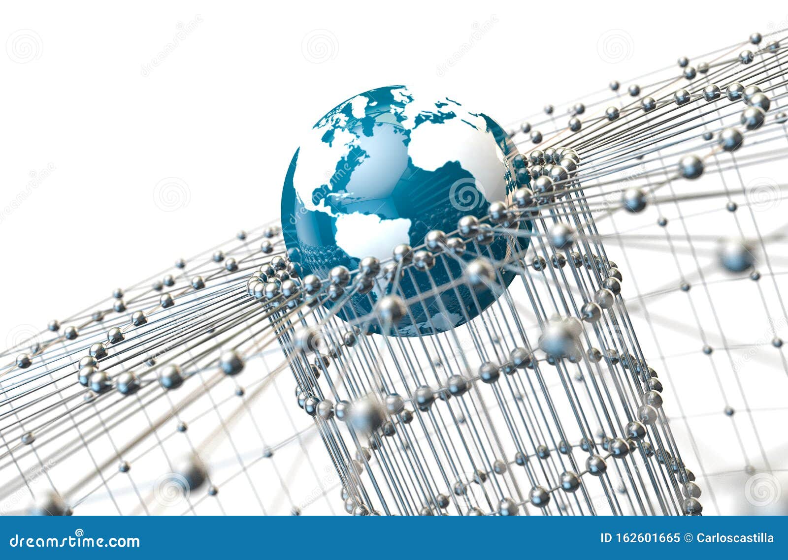 Global Telecommunication and Cloud Computing Stock Illustration ...