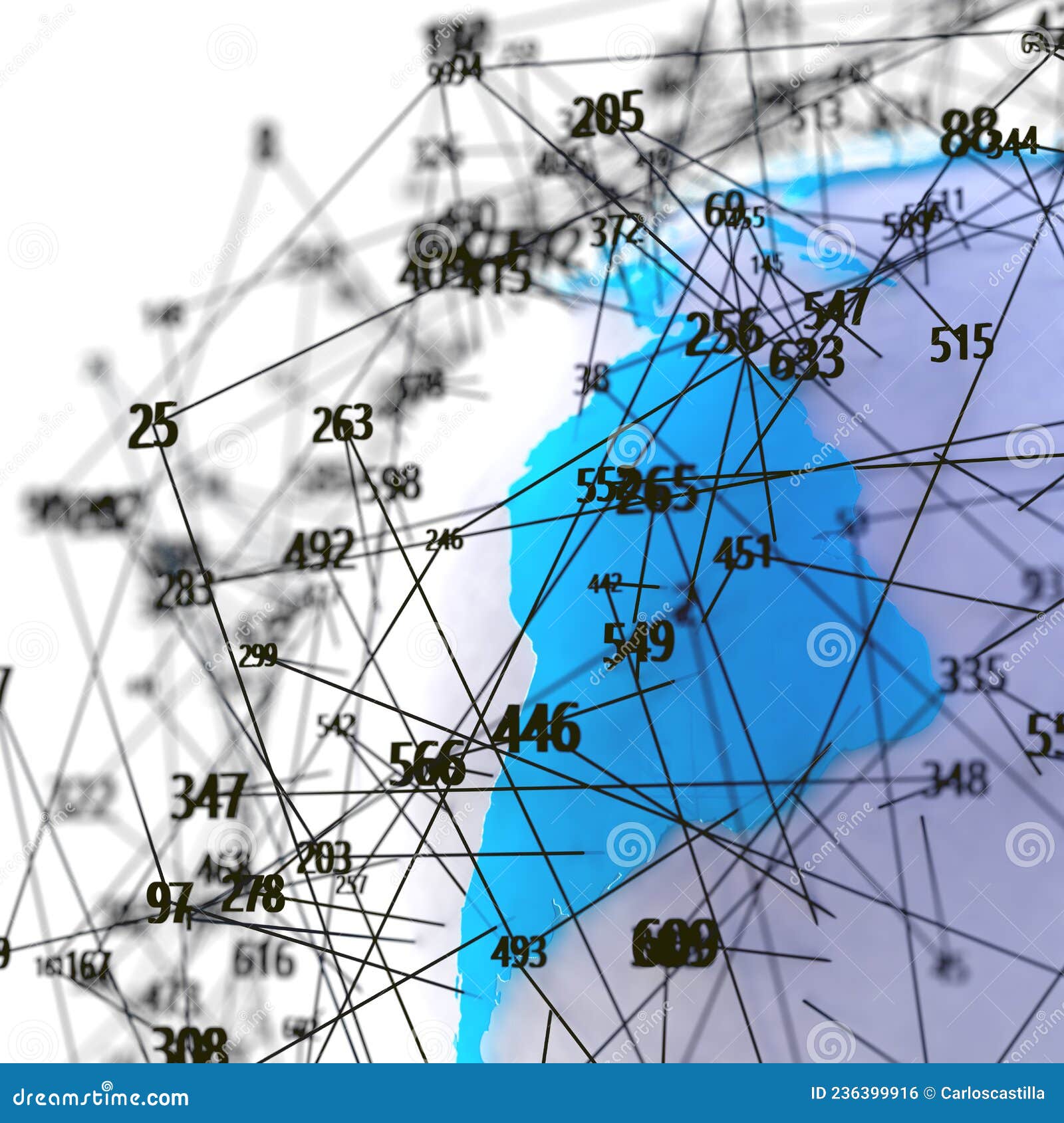 Global Telecommunication and Cloud Computing Stock Illustration ...