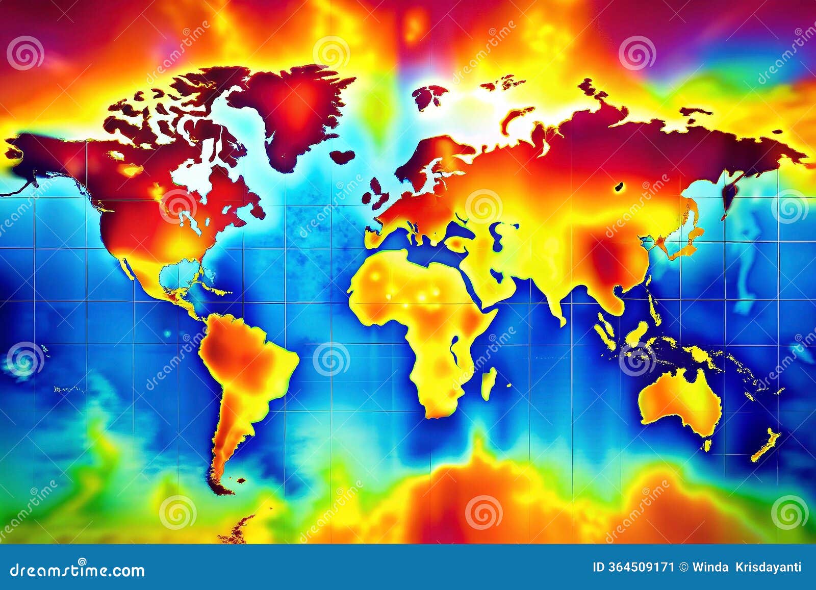 Global Temperature Map, Hot Zones, World Map, Data Visualization ...