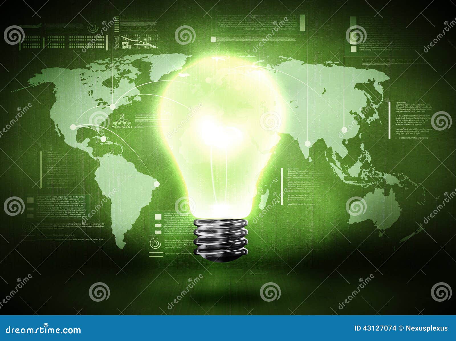 Global thinking stock photo. Image of globe, global, green - 43127074