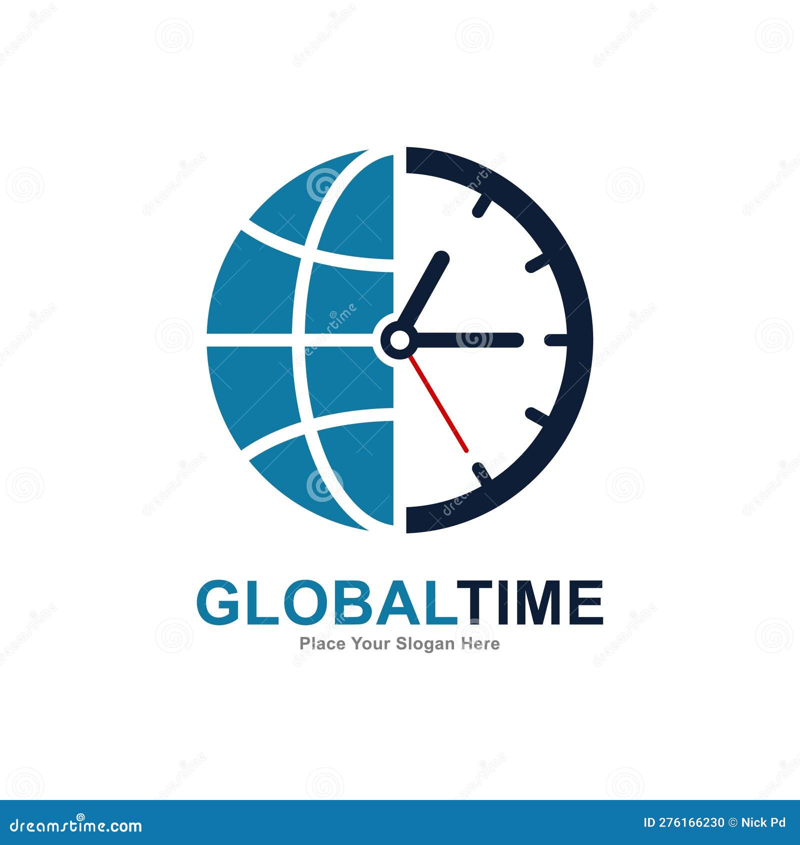Global Time Logo Vector Icon Stock Vector - Illustration of signage ...