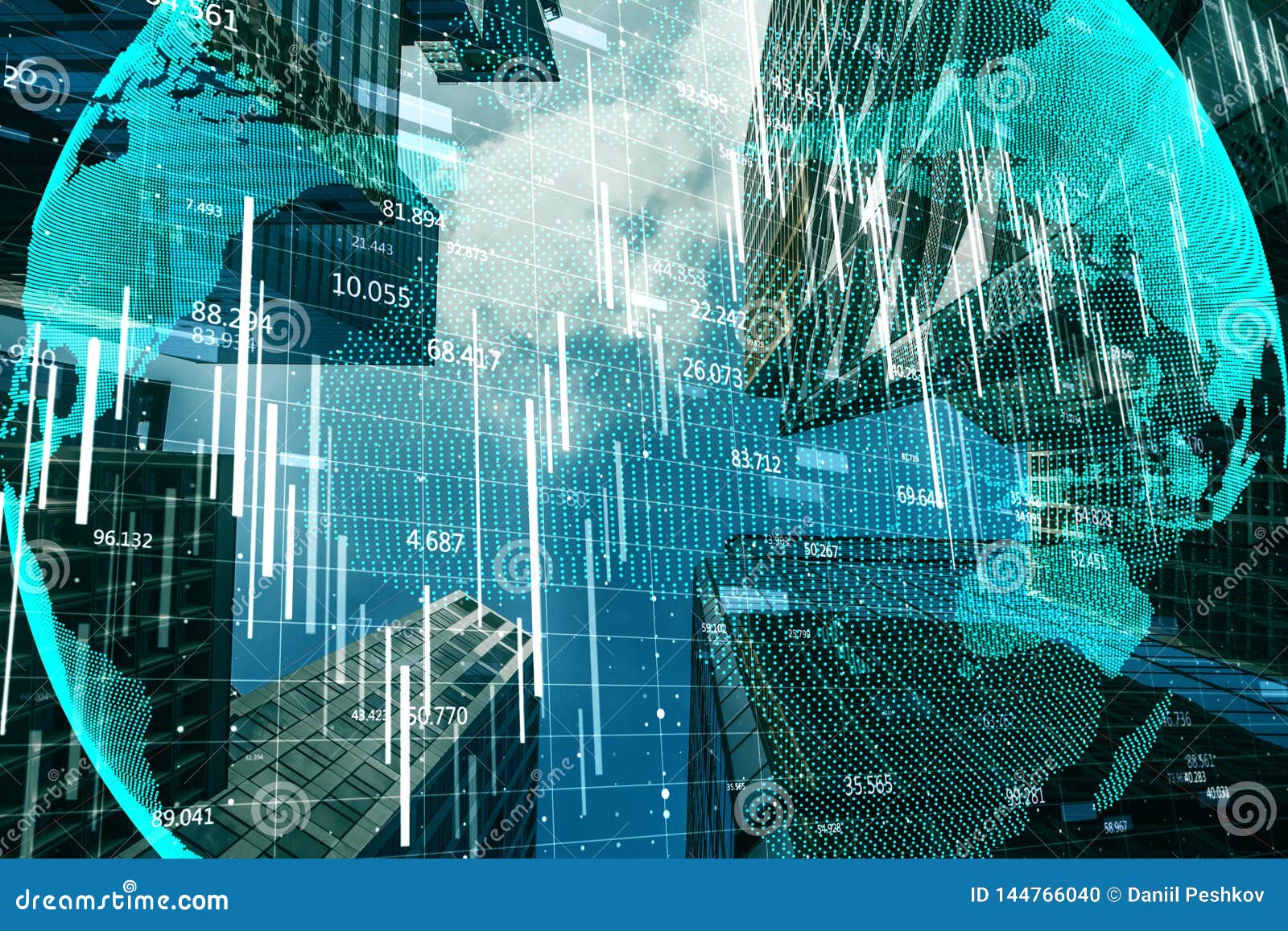 Global Trade and Growth Concept Stock Illustration - Illustration of ...